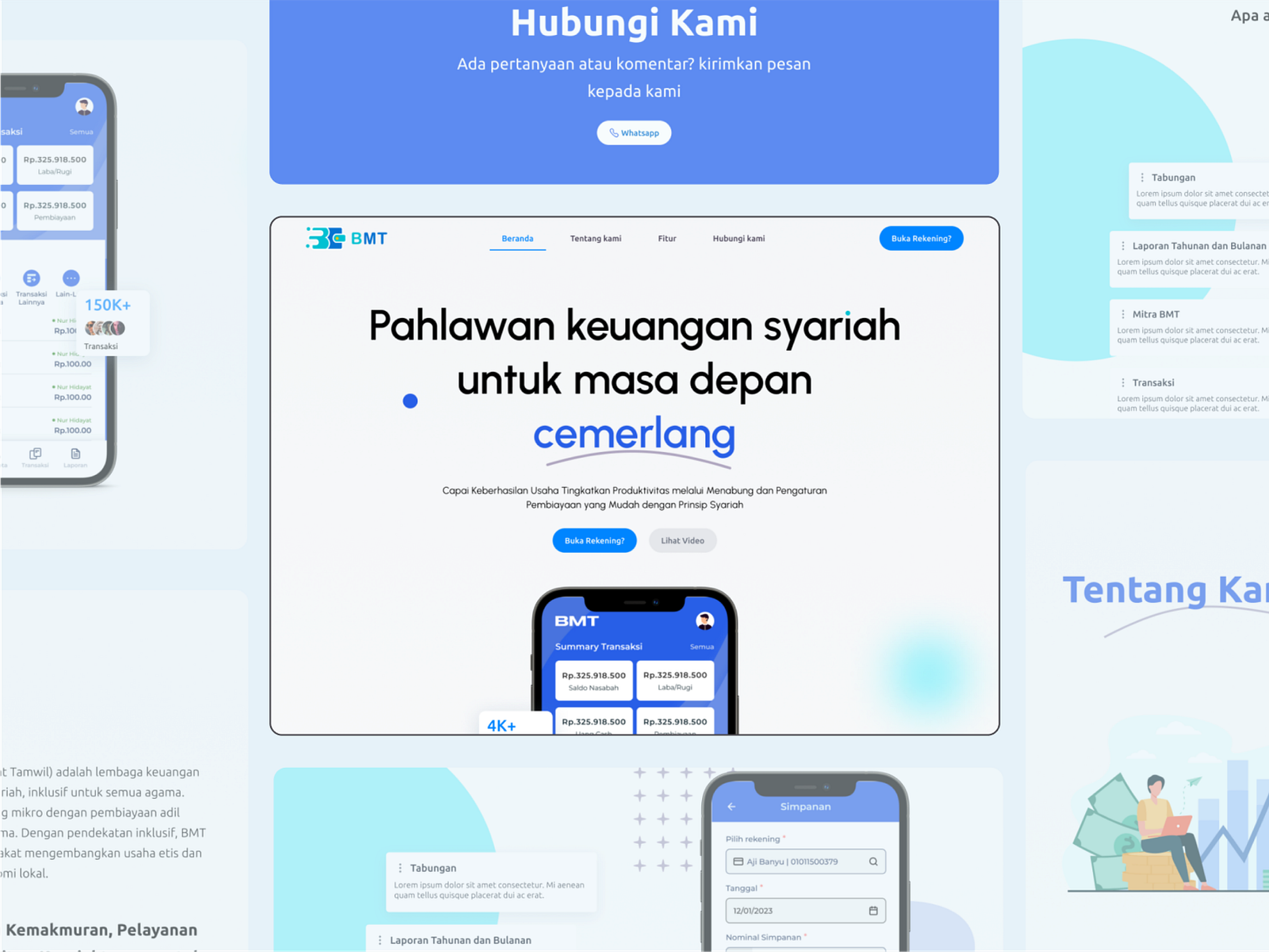 Landing Page - BMT Syariah by Aji Banyu on Dribbble