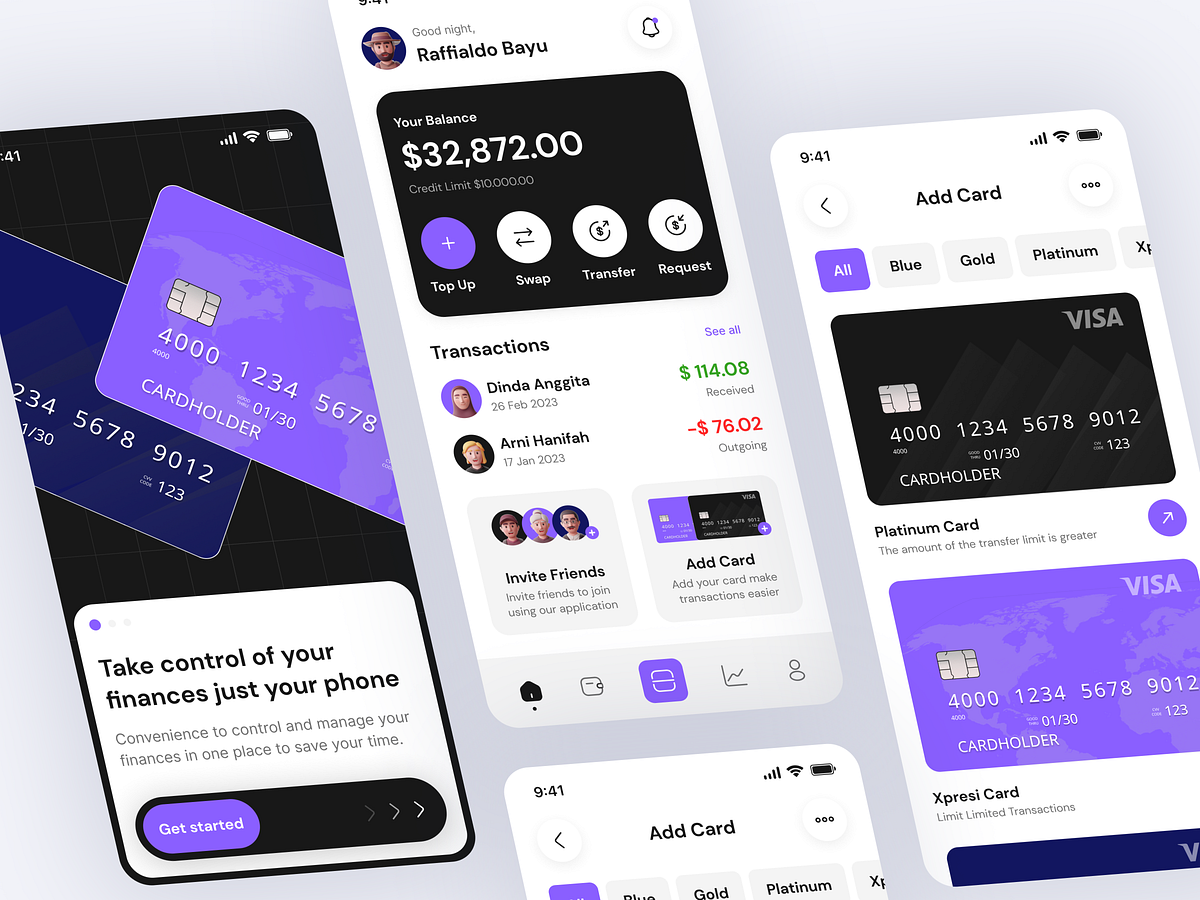 Mobile App - Money Transfer by Raffialdo Bayu for Enver Studio on Dribbble