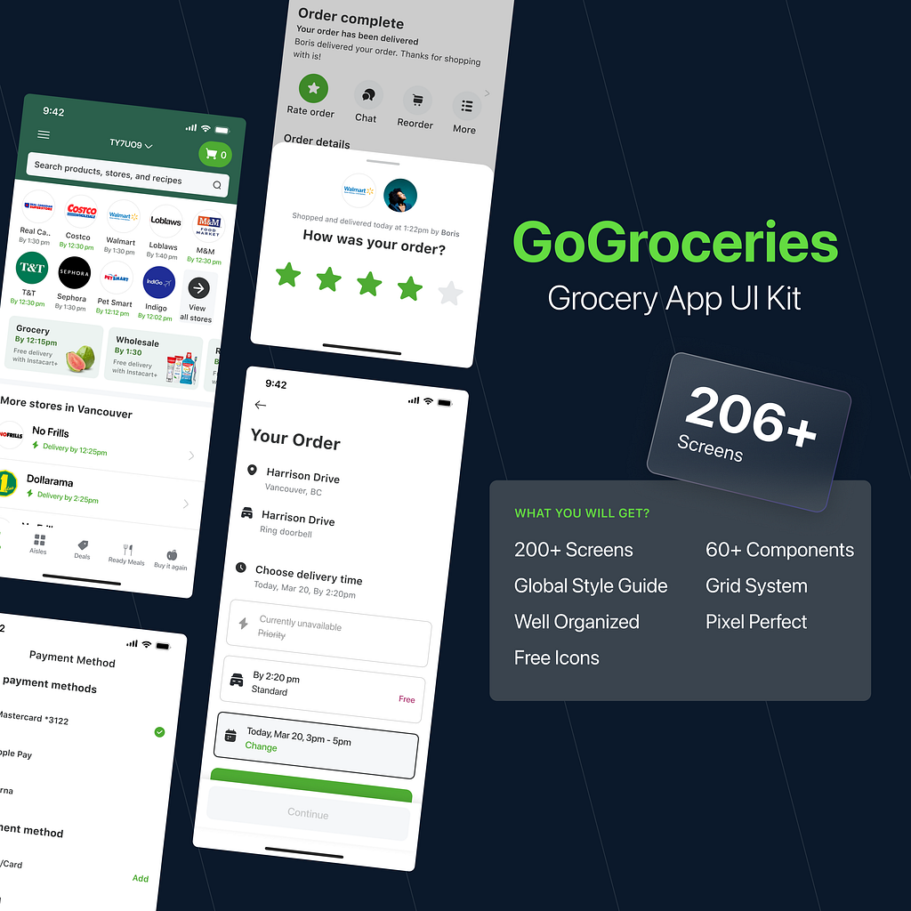 GoGroceries - Grocery App UI Kit by UI Ants on Dribbble