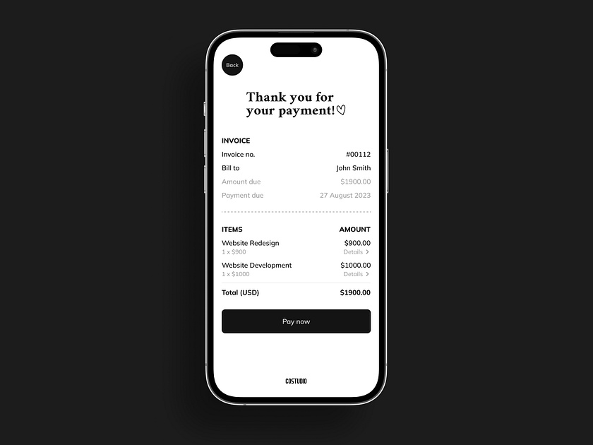 Invoice App Designs Themes Templates And Downloadable Graphic Elements On Dribbble