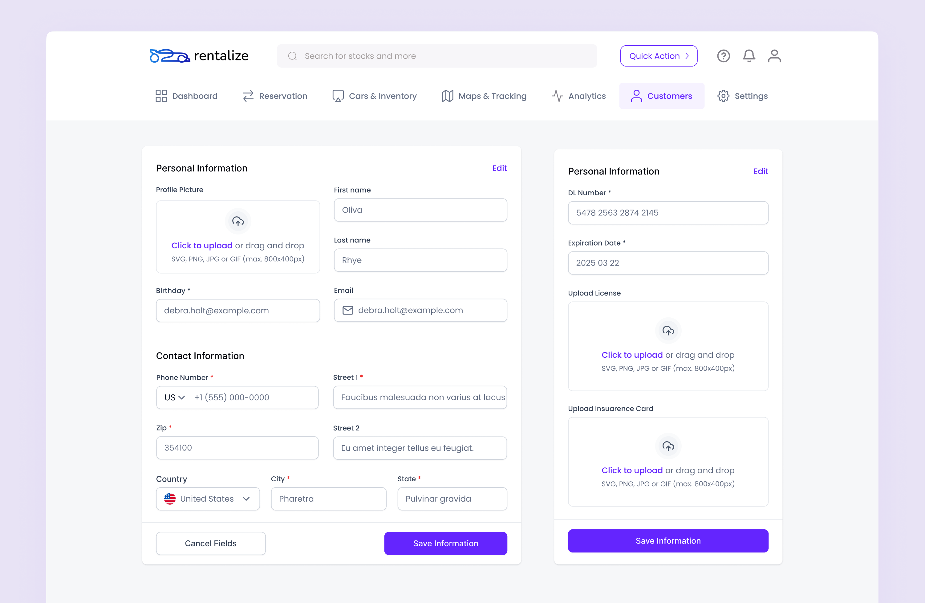 Rentalize - Car Rental Admin Panel UI Design by Atheeb on Dribbble