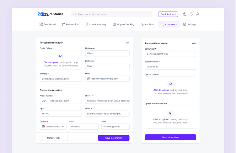 Rentalize - Car Rental Admin Panel UI Design by Atheeb on Dribbble