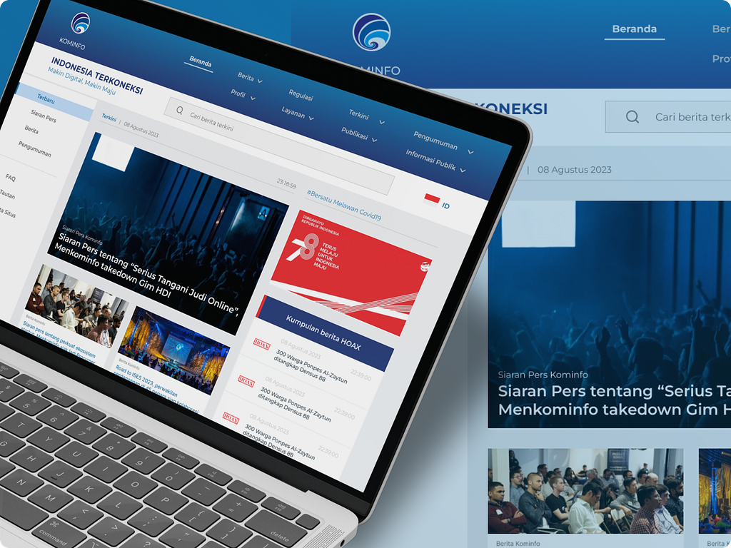 Redesign KOMINFO Landing Page by Adi Putra Sejati on Dribbble