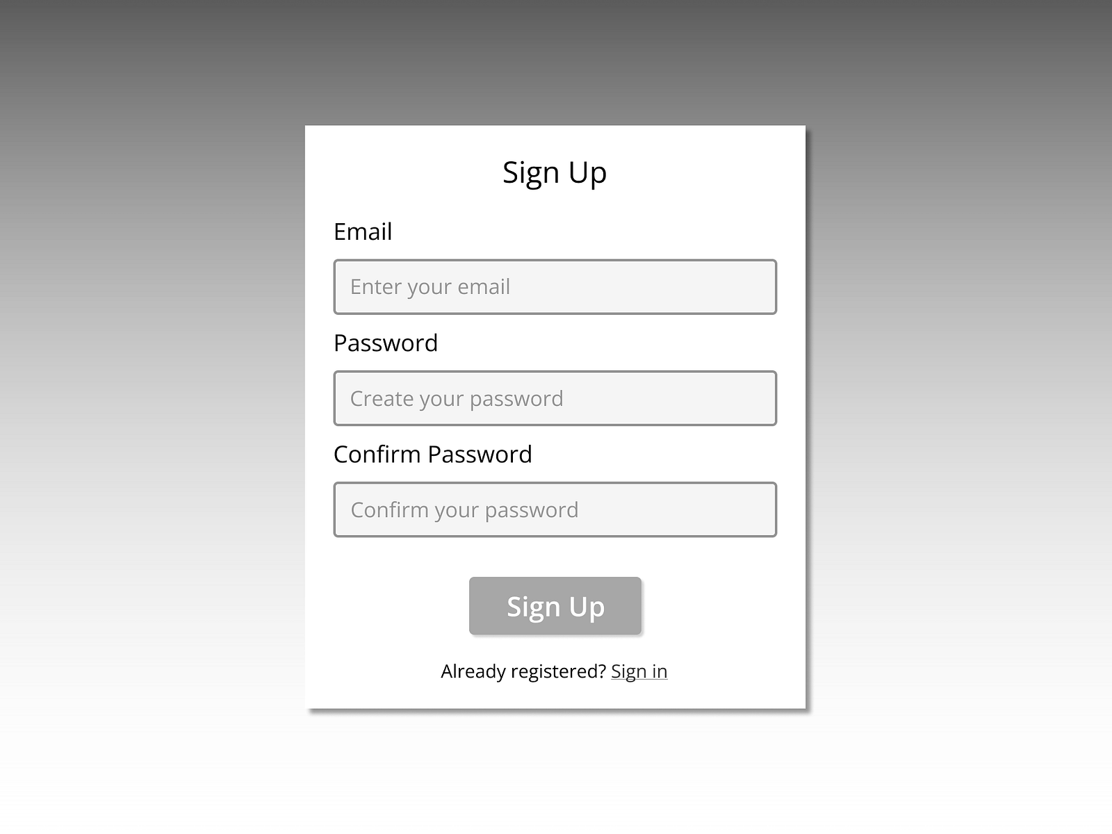 Design: Sign Up Form by Keila Silva on Dribbble
