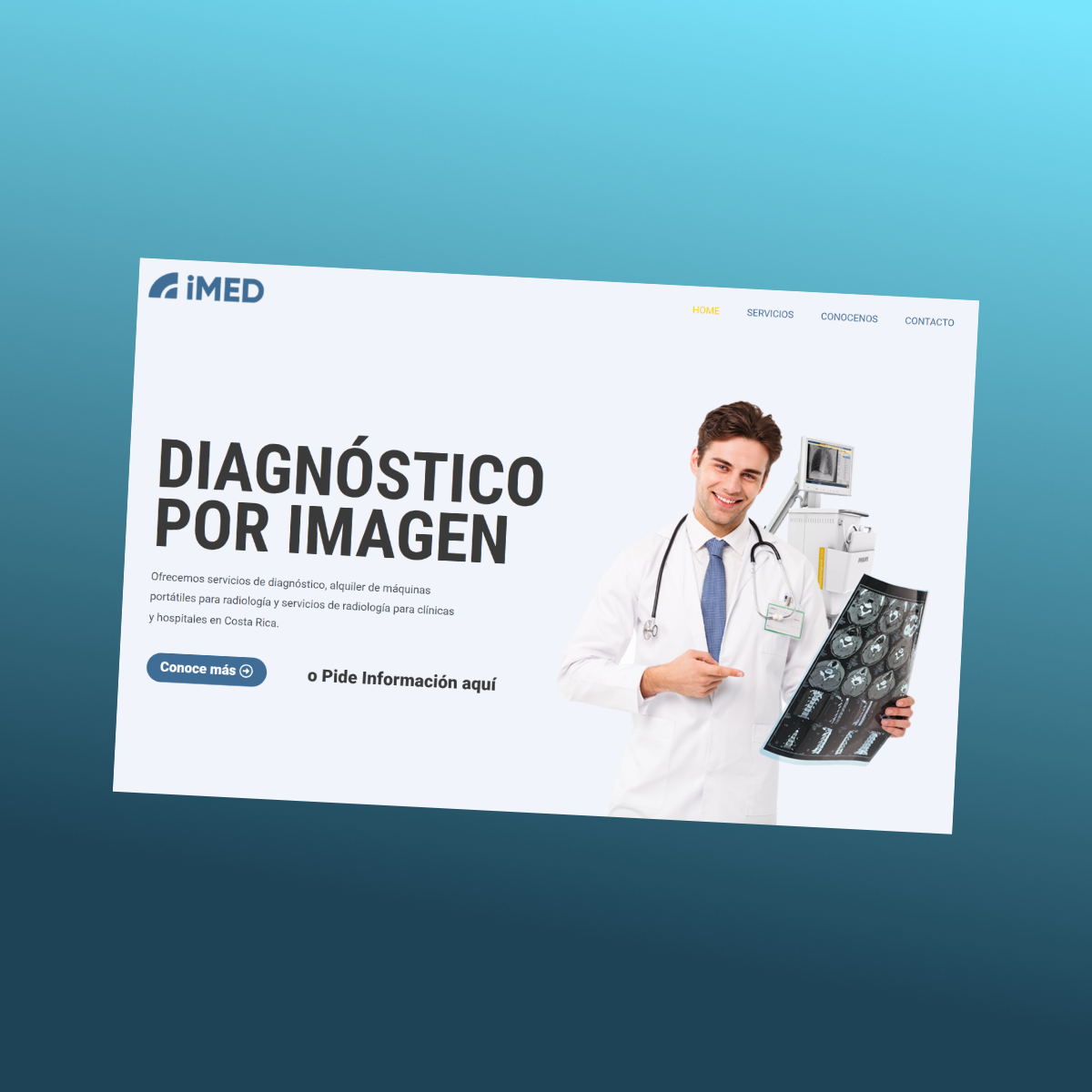 iMED Responsive website design by Gustavo Jordán on Dribbble