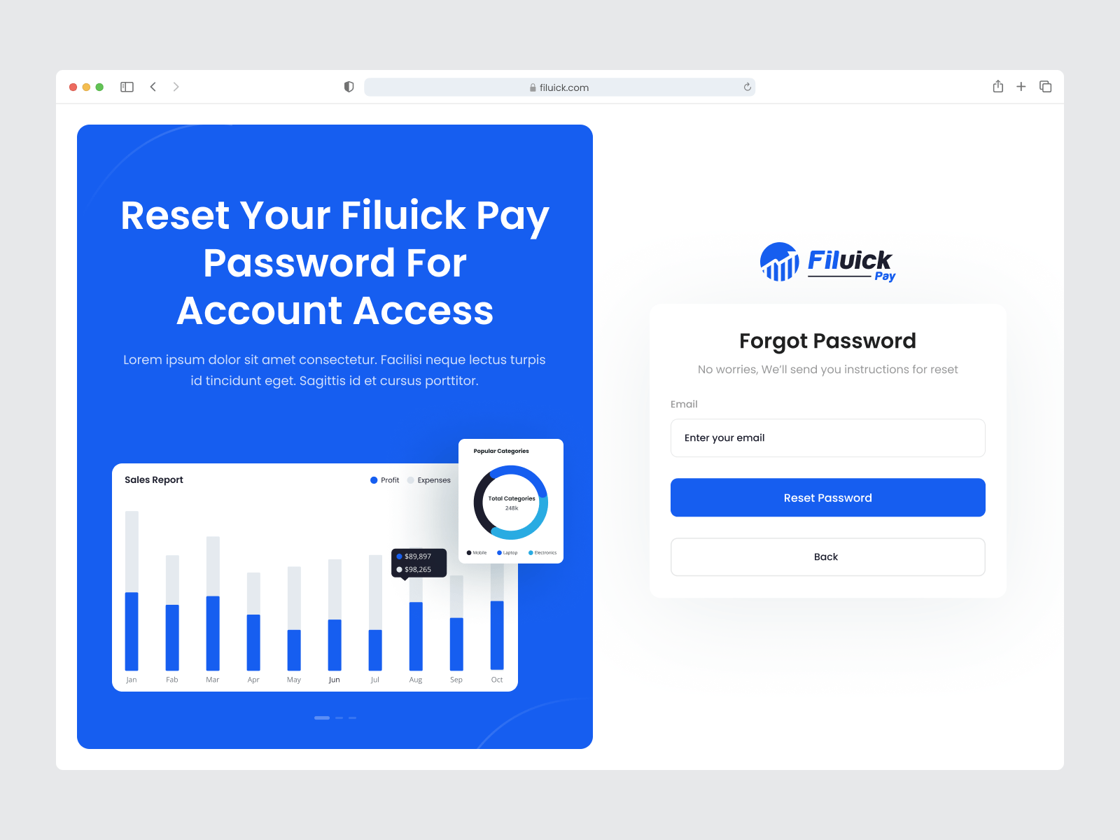 Forgot Password, Reset Links & Create New Password Pages by Tariqul ...