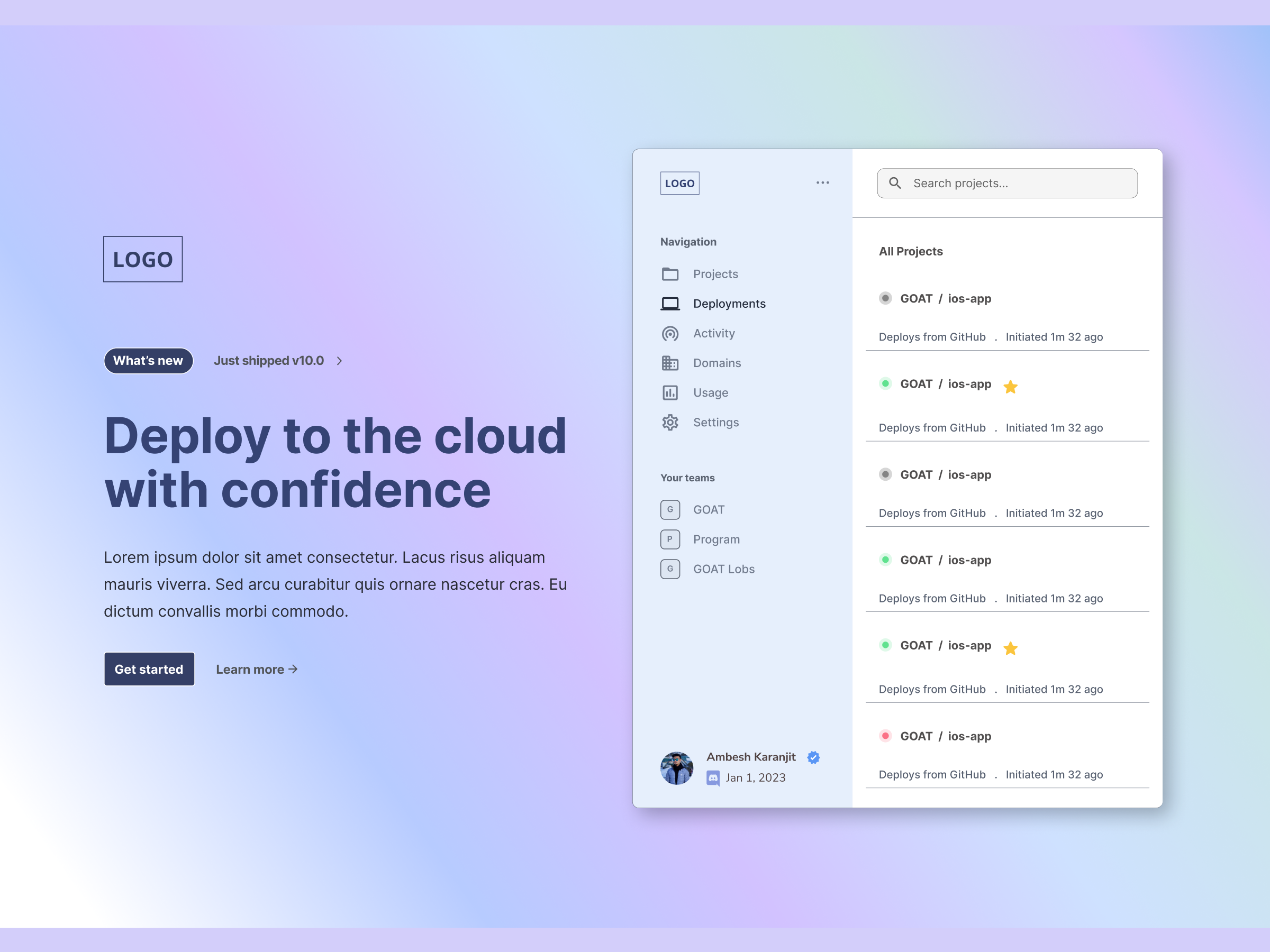 Cloud UI Design | Dark Mode & Light Mode by Ambesh Karanjit on Dribbble
