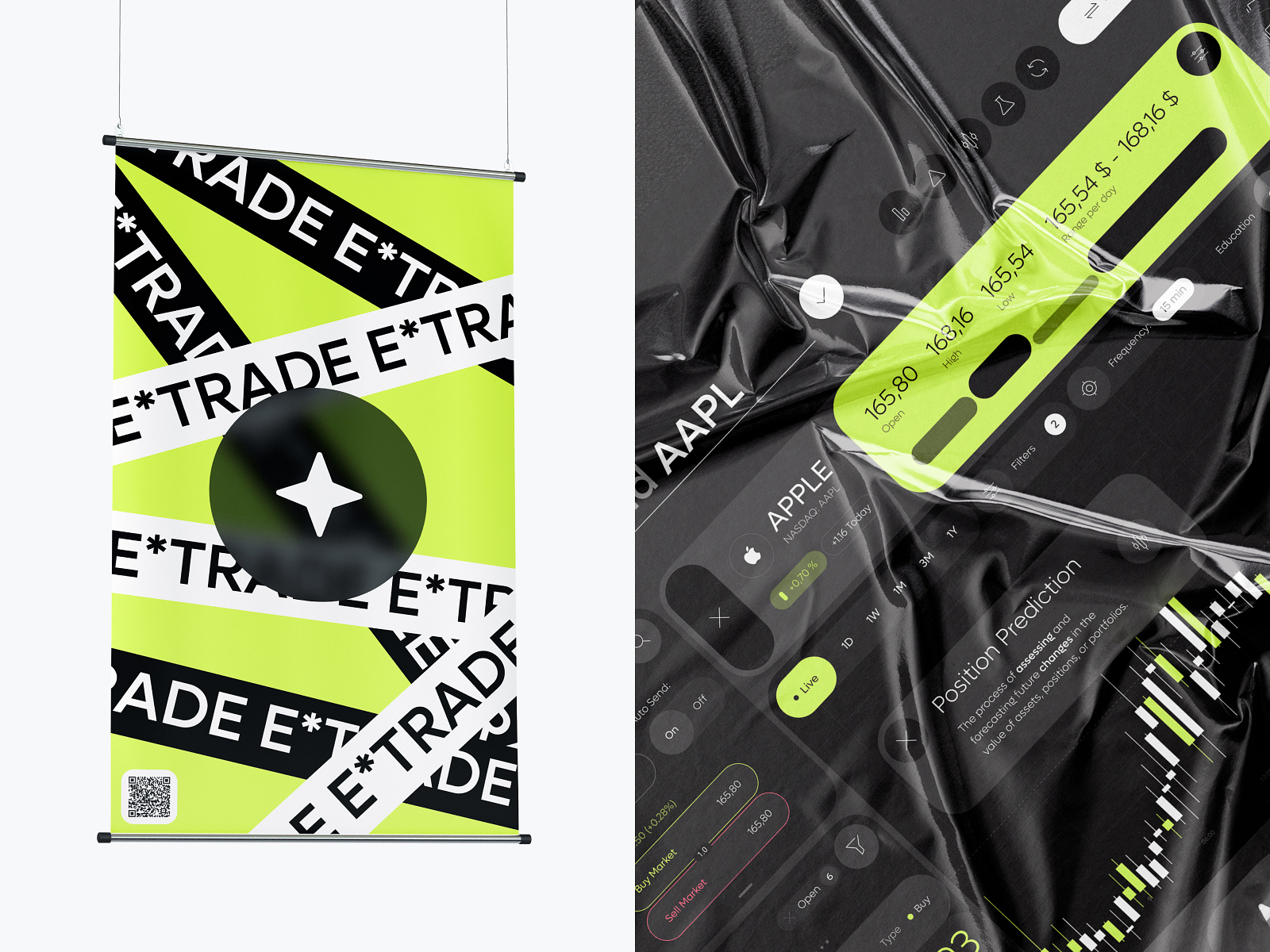 E*TRADE - Online Trading Platform logo design, visual identity by Mari ...