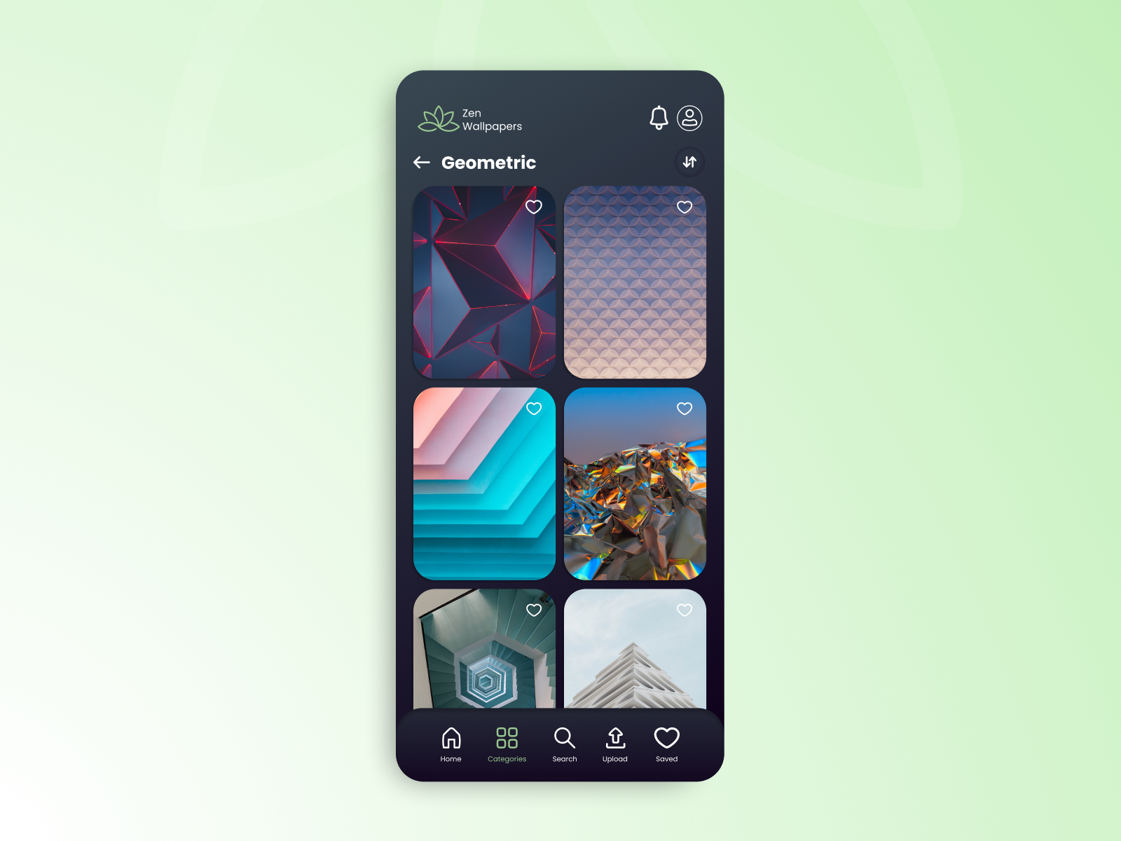 Tranquil Serenity Found: Zen Wallpapers Mobile App UI/UX by Jason Rego ...