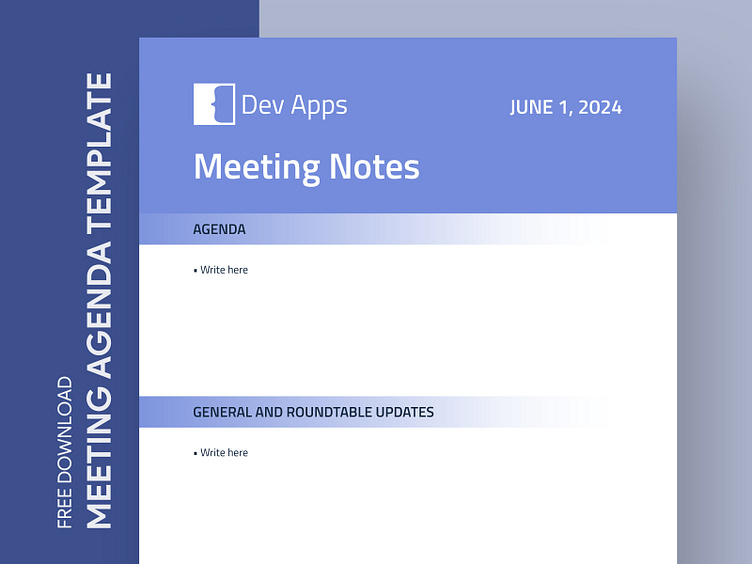 Meeting Agenda Notes Free Google Docs Template by Free Google Docs ...