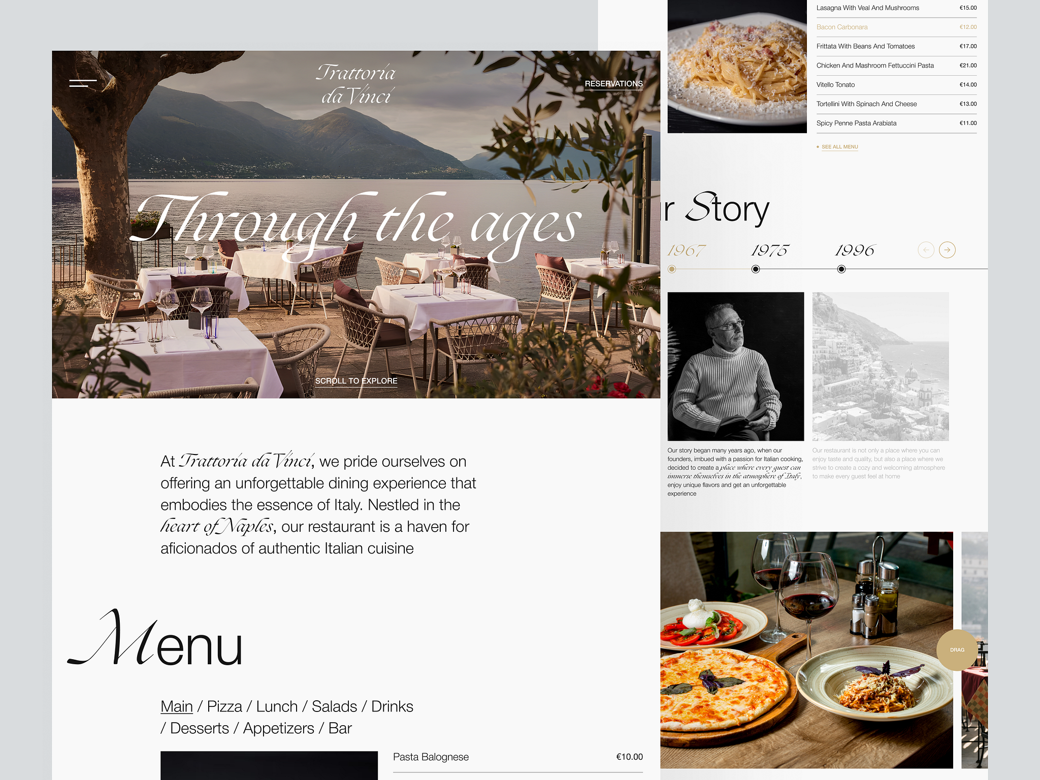 Restaurant Website by Ronas IT | UI/UX Team on Dribbble