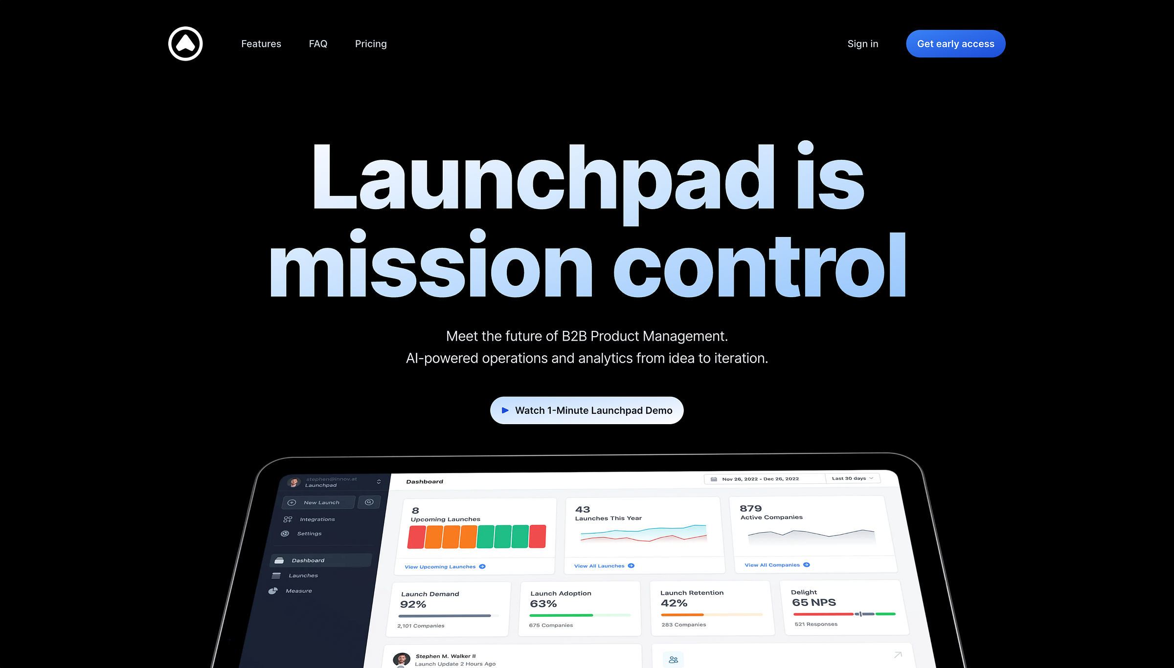 Launchpad.pm Landing Page by Stephen M. Walker II on Dribbble