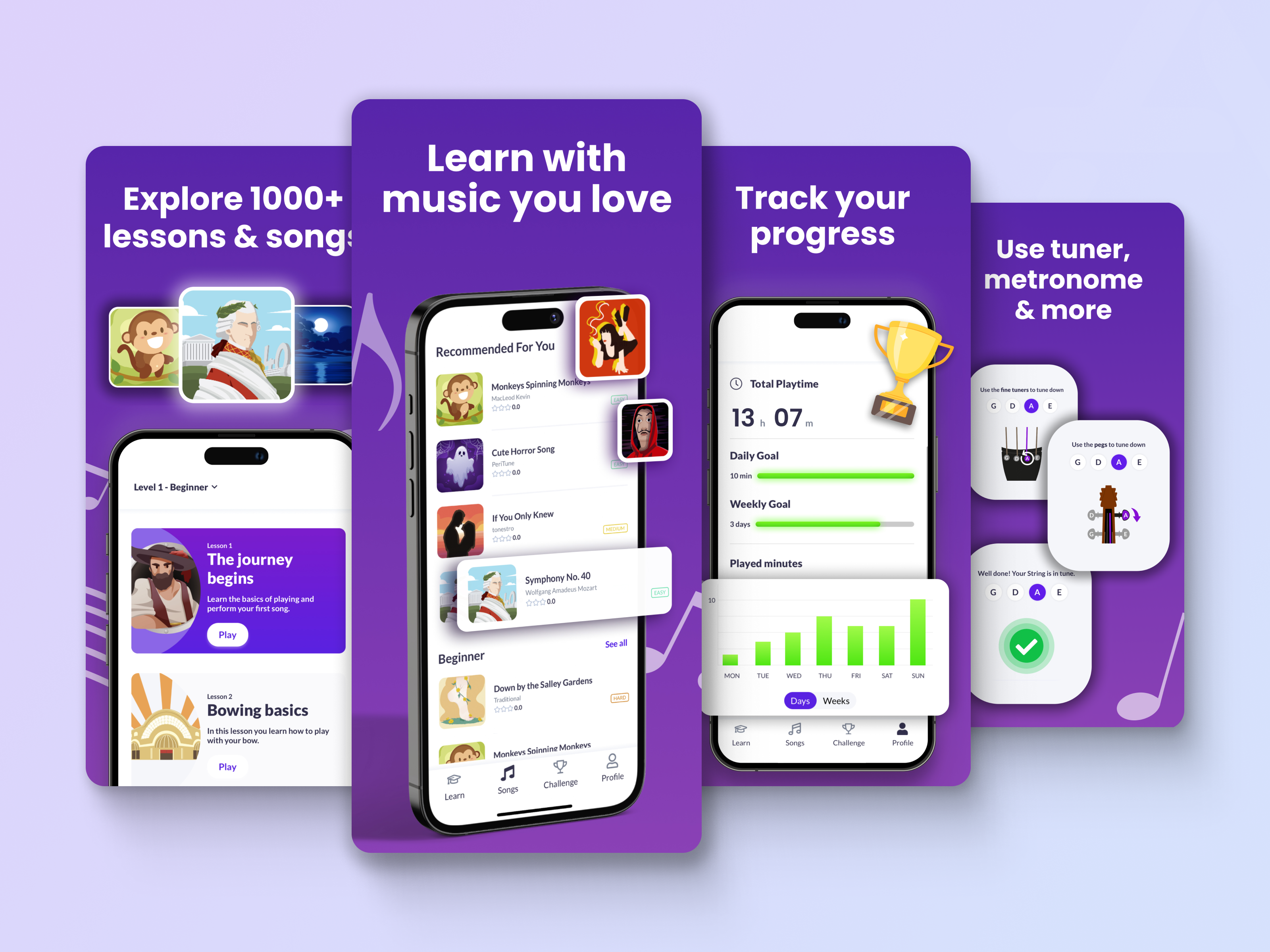 App Store Screenshots | Violin learning app by SplitMetrics Agency on ...