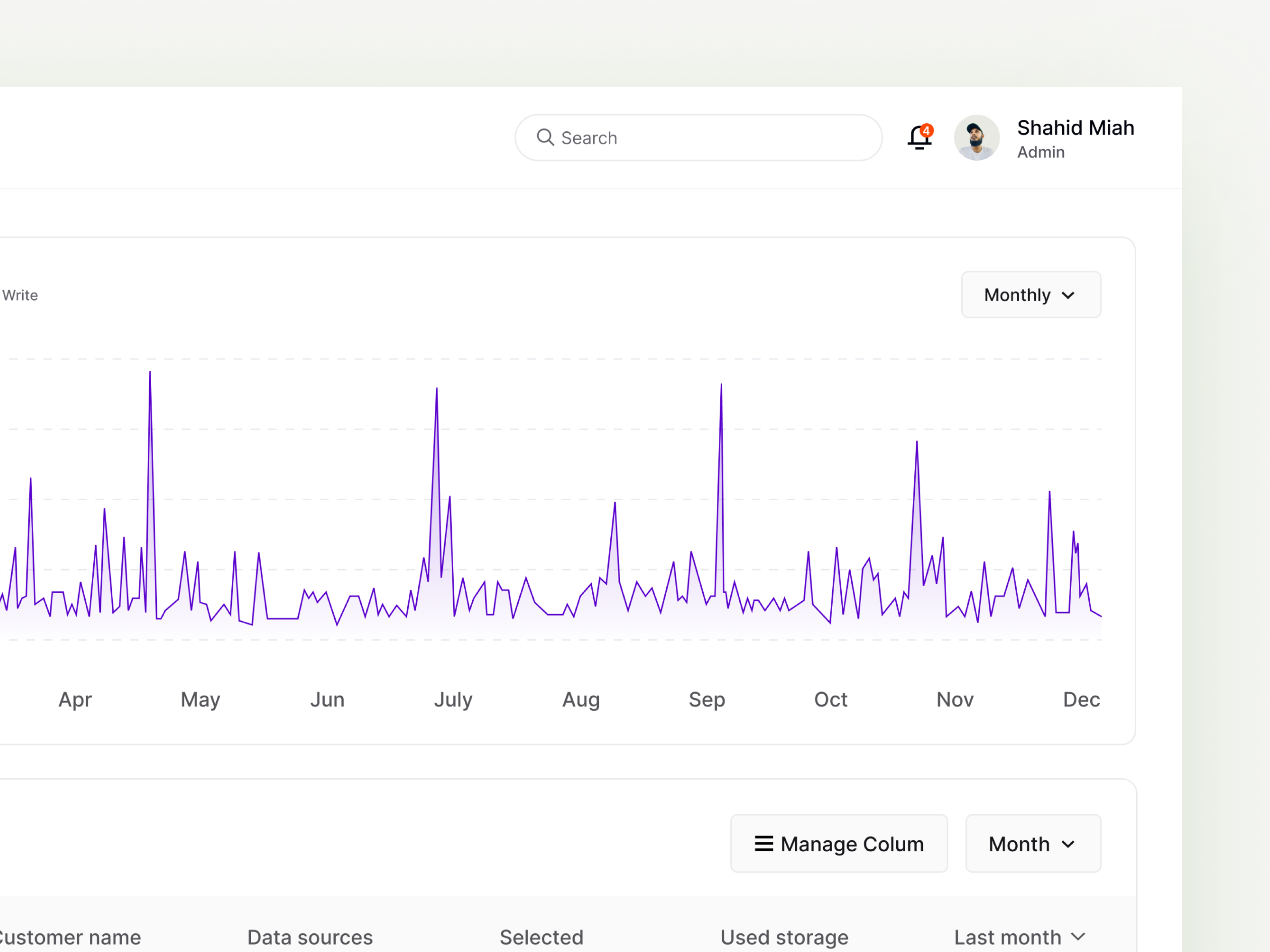 Backup and Disaster Recovery- Dashboard Design by Shahid Miah UI UX ...
