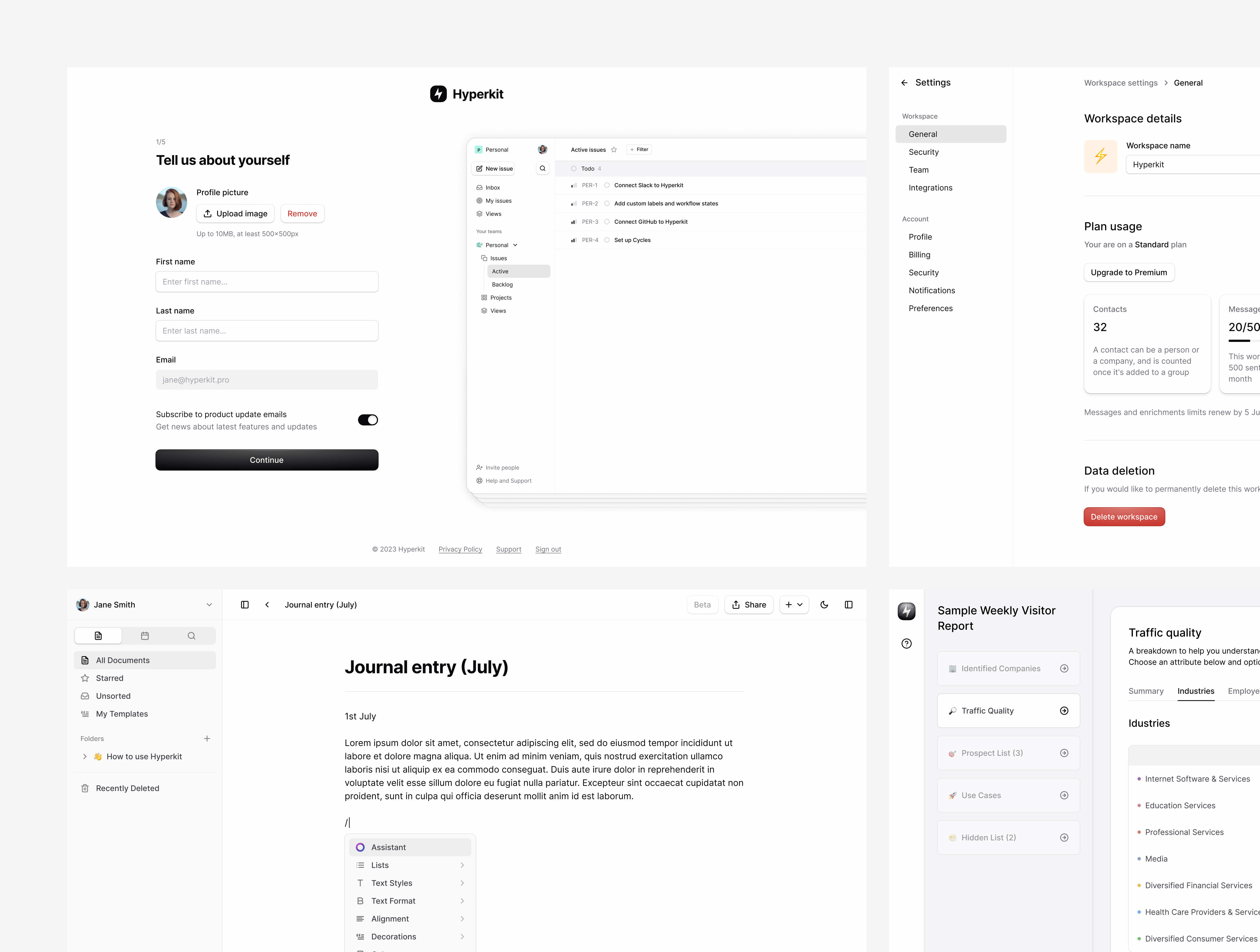 Hyperkit – The Minimal SaaS Figma UI Kit by Erol Mujak on Dribbble