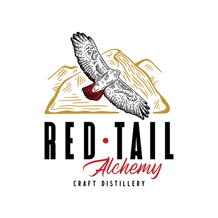 Red Tail Alchemy Winery & Craft Distillery - Logo Design by Jen Borror ...