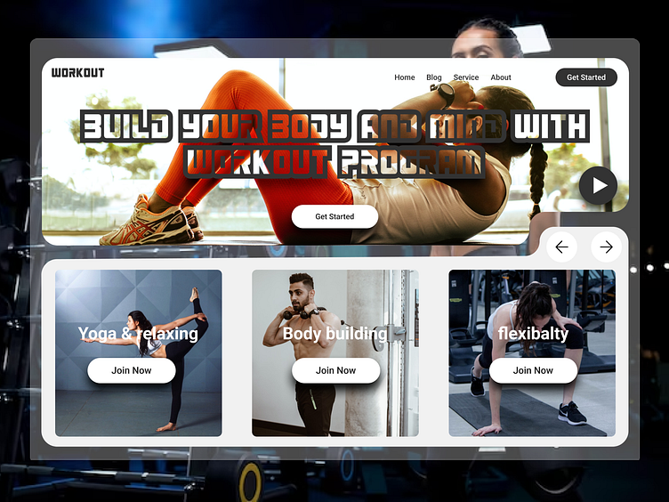 Workout Landing Page By Abderrahim Ait Oufassi On Dribbble