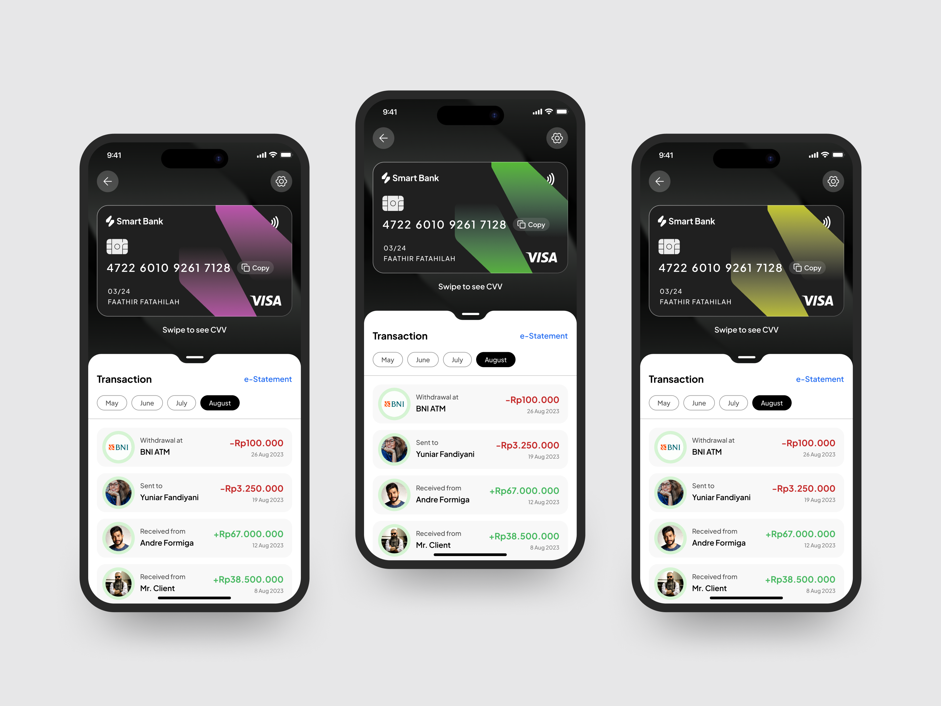 Smart Bank - Finance Mobile App by Septiandwirestu on Dribbble