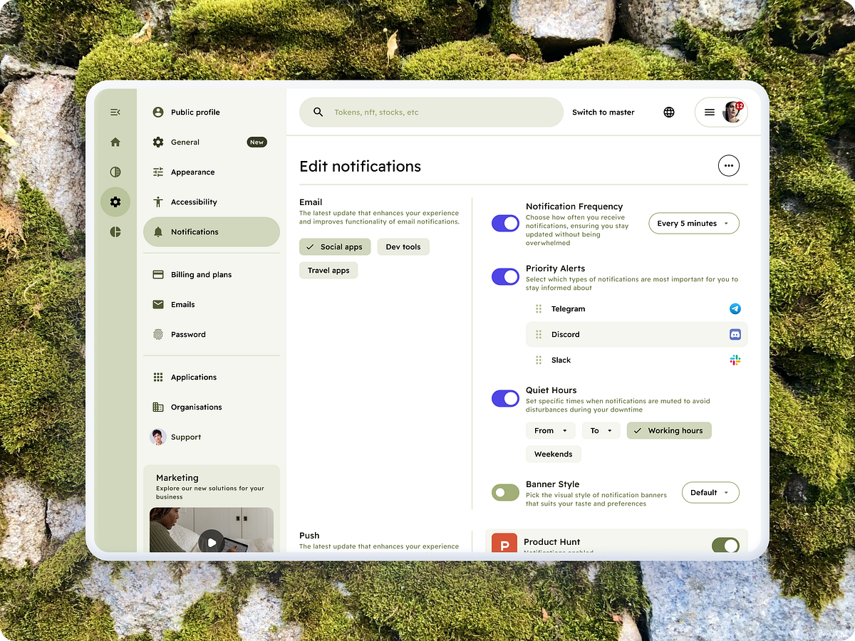 Settings Page Material You Design System By F E L I ï ž For Setproduct