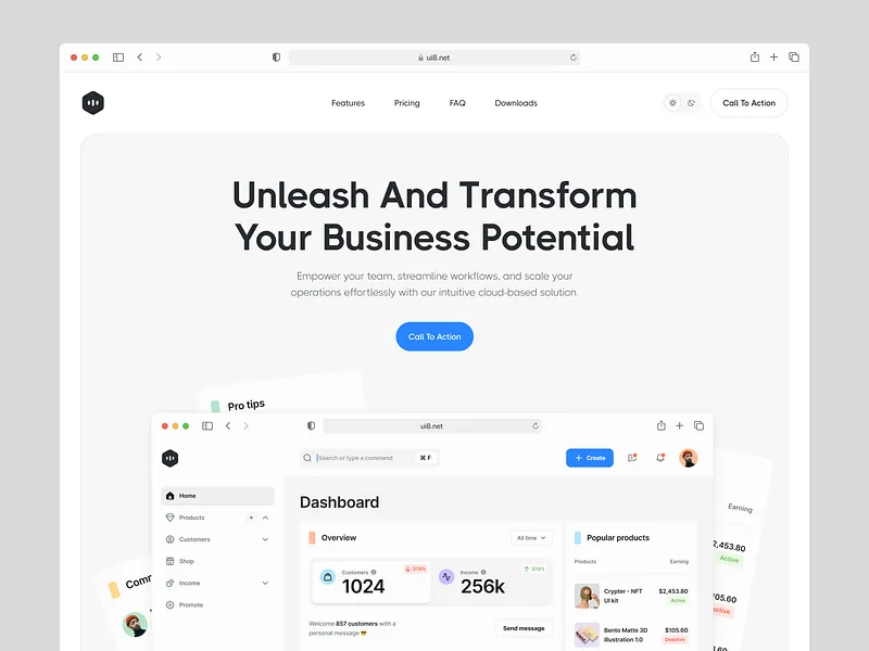 Product Website designs, themes, templates and downloadable graphic ...