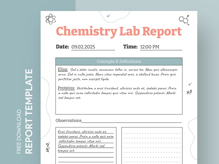 Chemistry Lab Report Free Google Docs Template by Free Google Docs ...