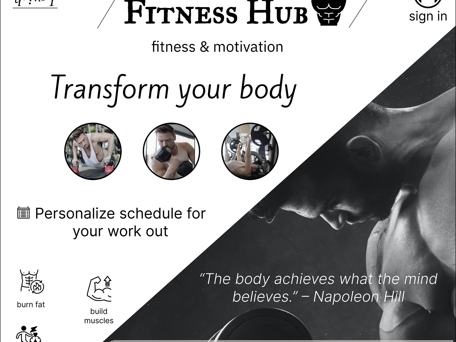 Fitness Web Design By Lovish Aggarwal On Dribbble