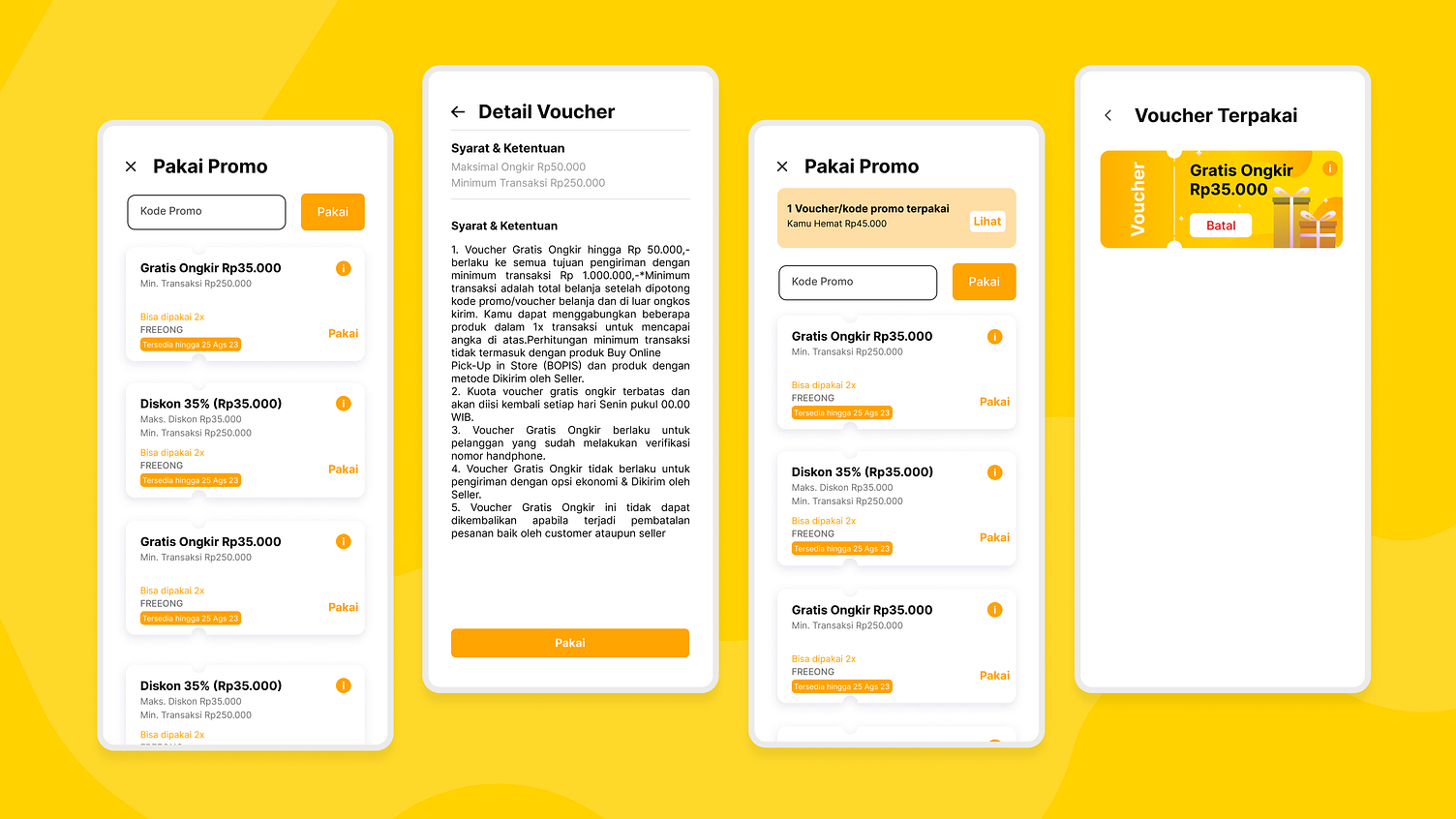 Voucher Page - App by Syahrul Ghifari on Dribbble