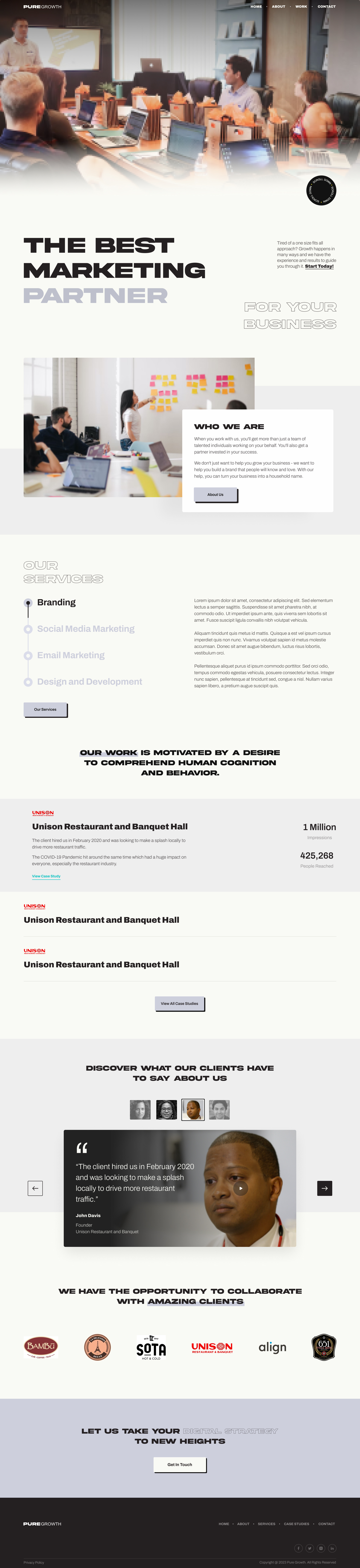 Pure Growth (Lighter Version) - Design & Webflow Development by Syed Mahbub for Devflow on Dribbble