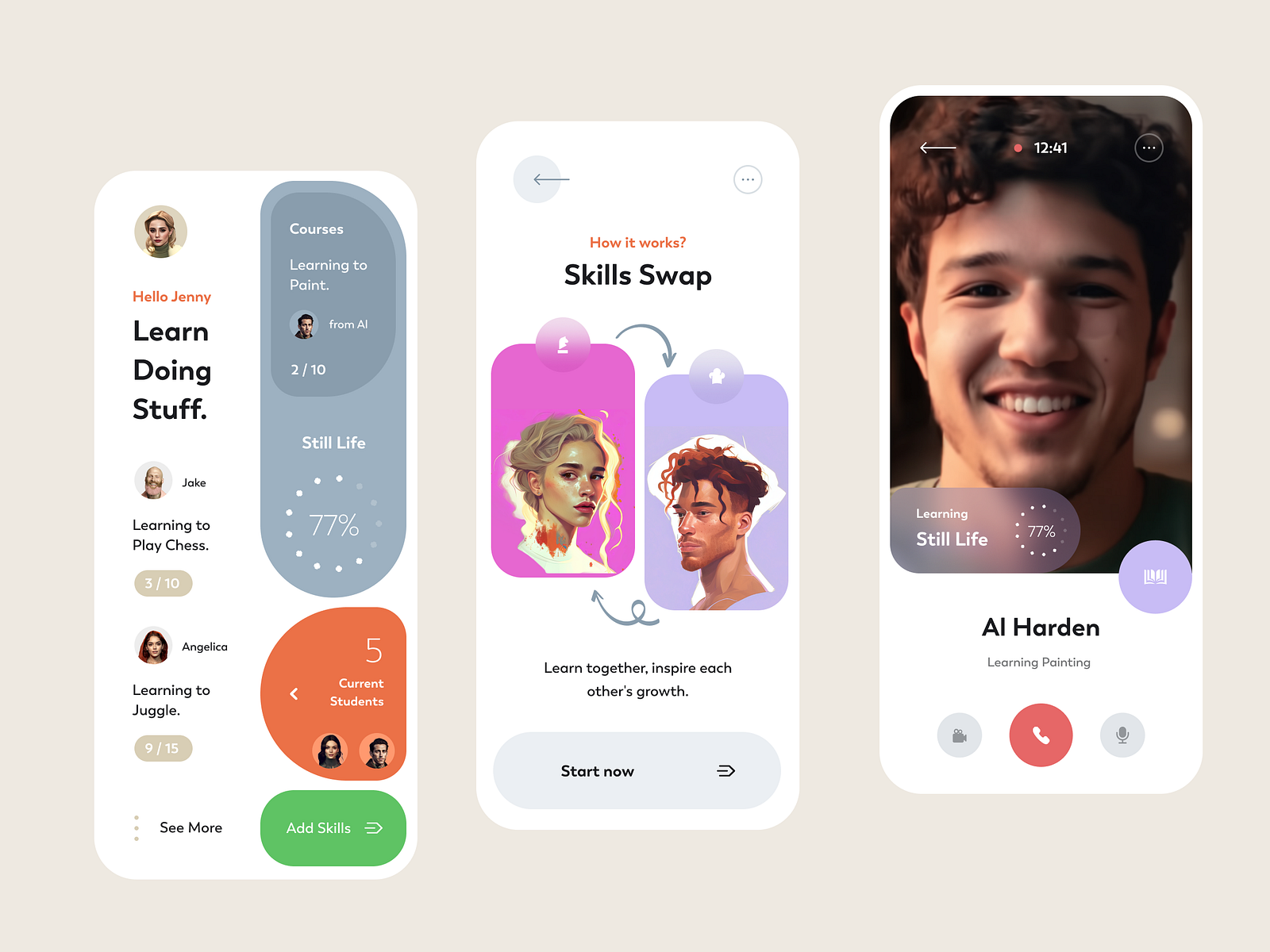 Skill Sharing Mobile App by Szymon Dziukiewicz for Joyce on Dribbble