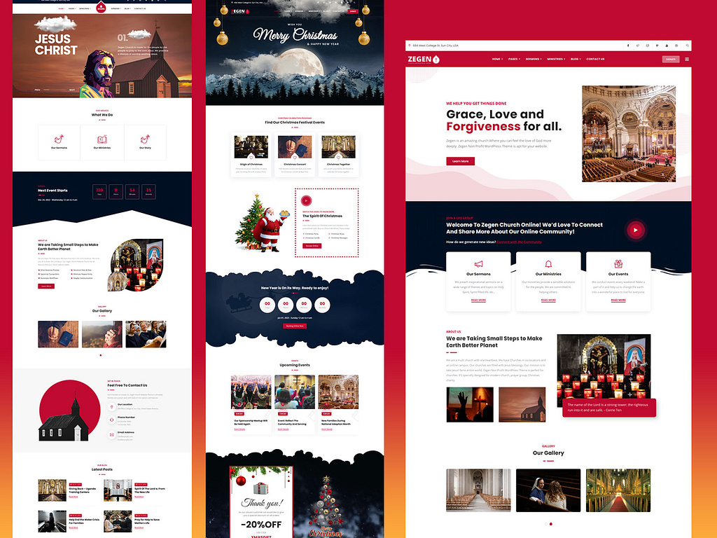 Best Church HTML5 Website Template 2023 by Zozothemes on Dribbble