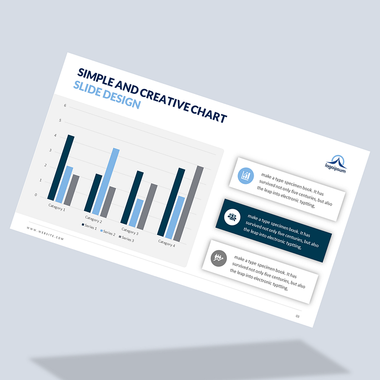 PowerPoint chart slide by Kaysar Designs on Dribbble