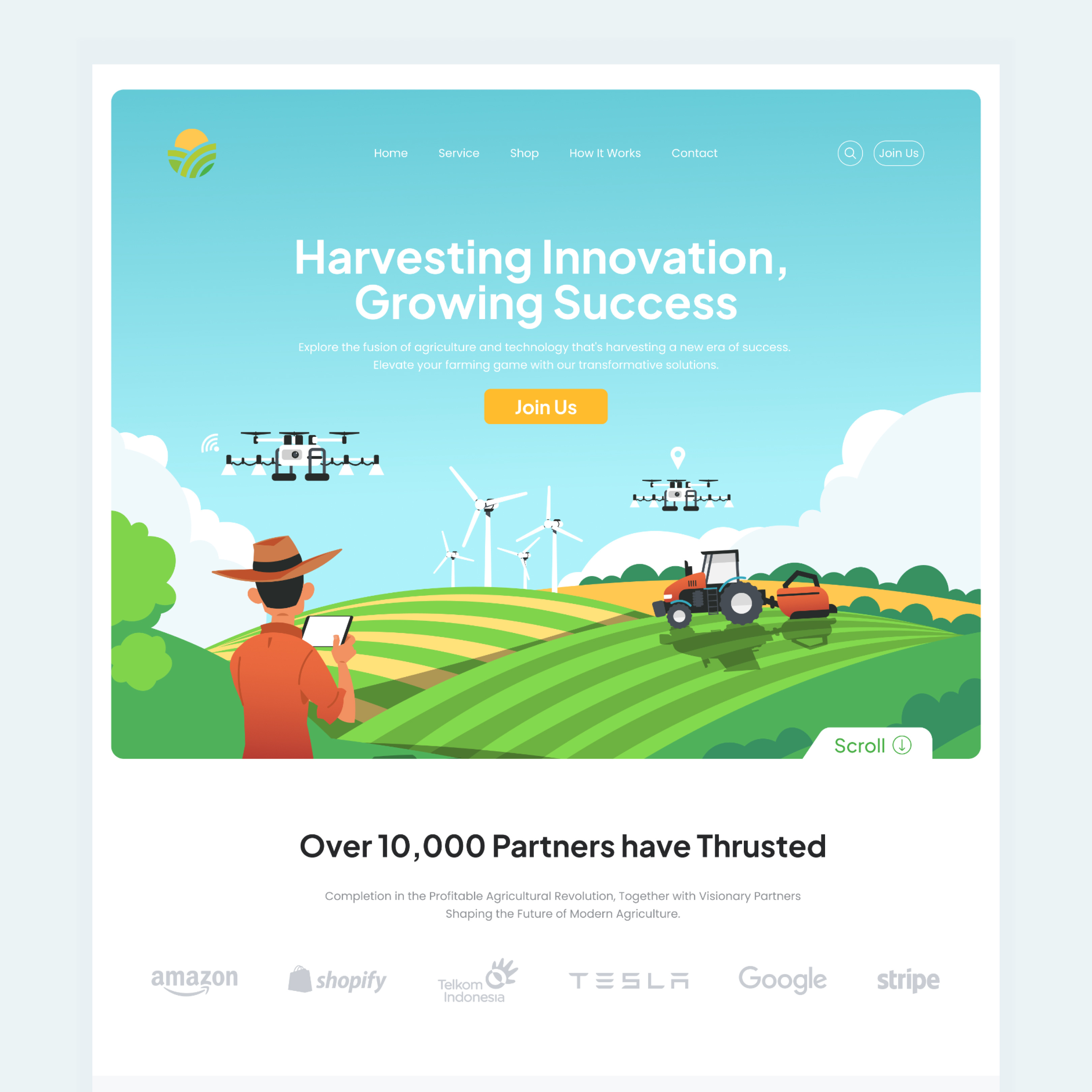 Agricultural Technology Investment by Adyan Aqil A on Dribbble