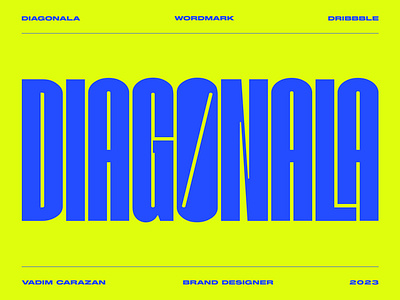 DIAGONALA WORDMARK by Wegrow on Dribbble