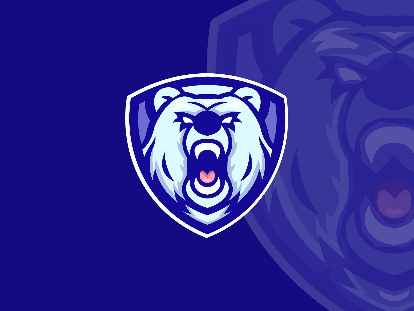 Bear Shield Mascot Logo by Ranusaban on Dribbble