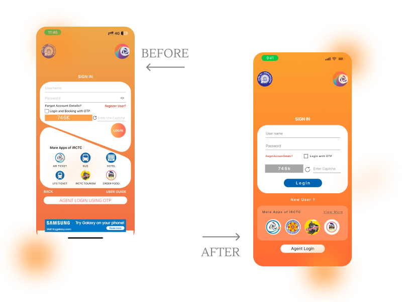 IRCTC APP Redesign by Sai Hemanth uppala on Dribbble