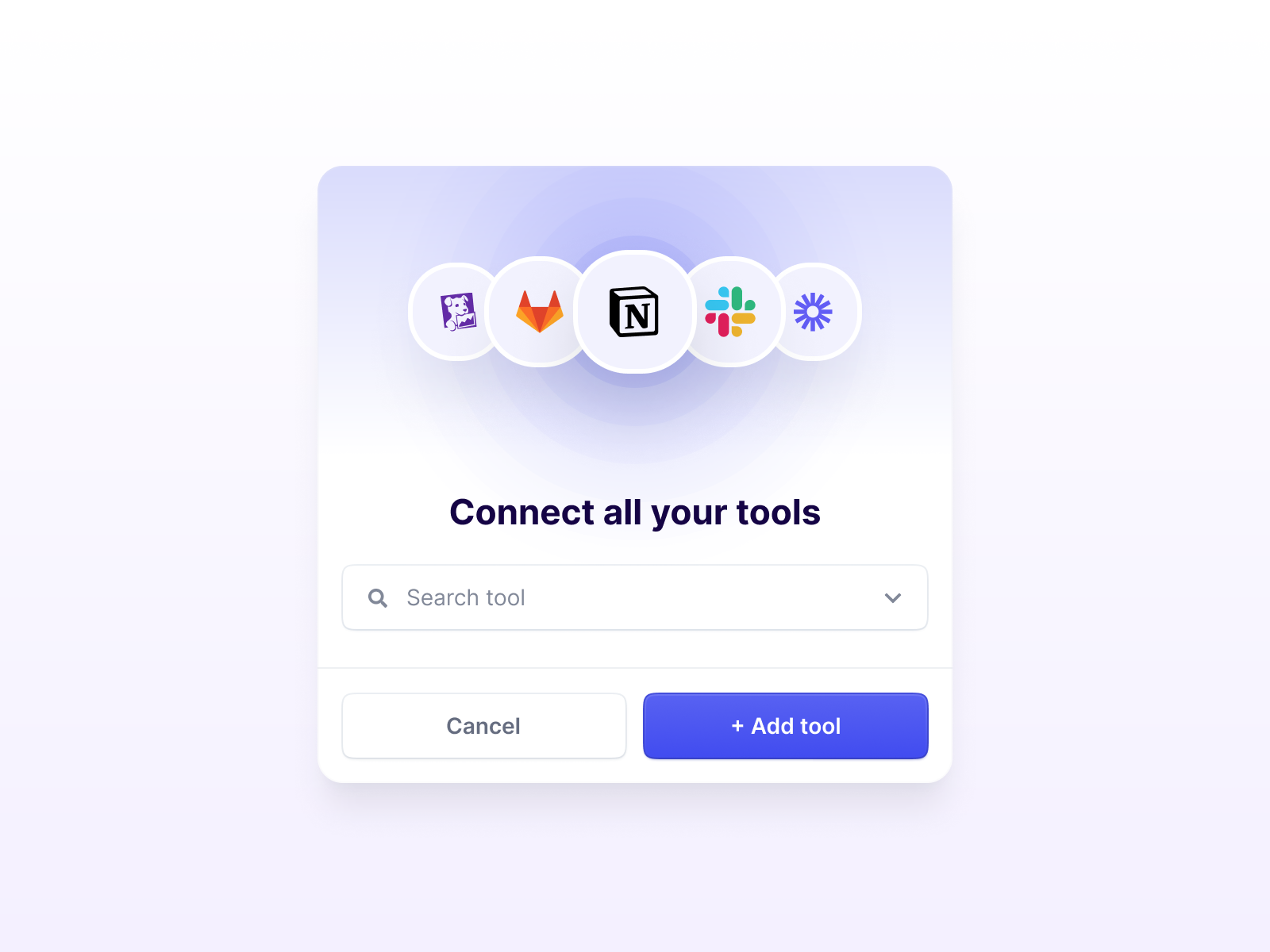 Integrations Modal by Dries De Schepper on Dribbble