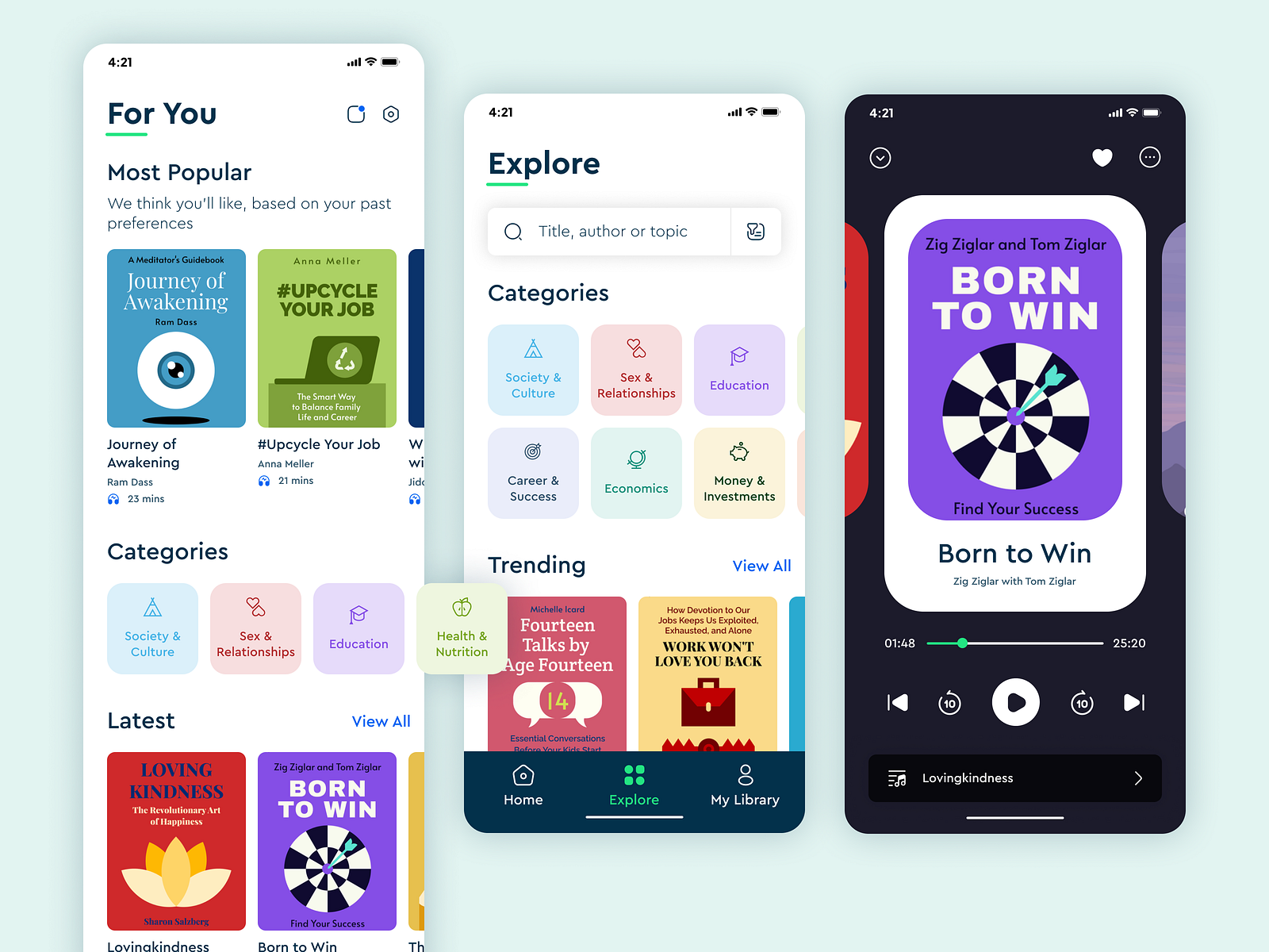 Mobile App Design - Book Reading Online by Samat Odedara on Dribbble