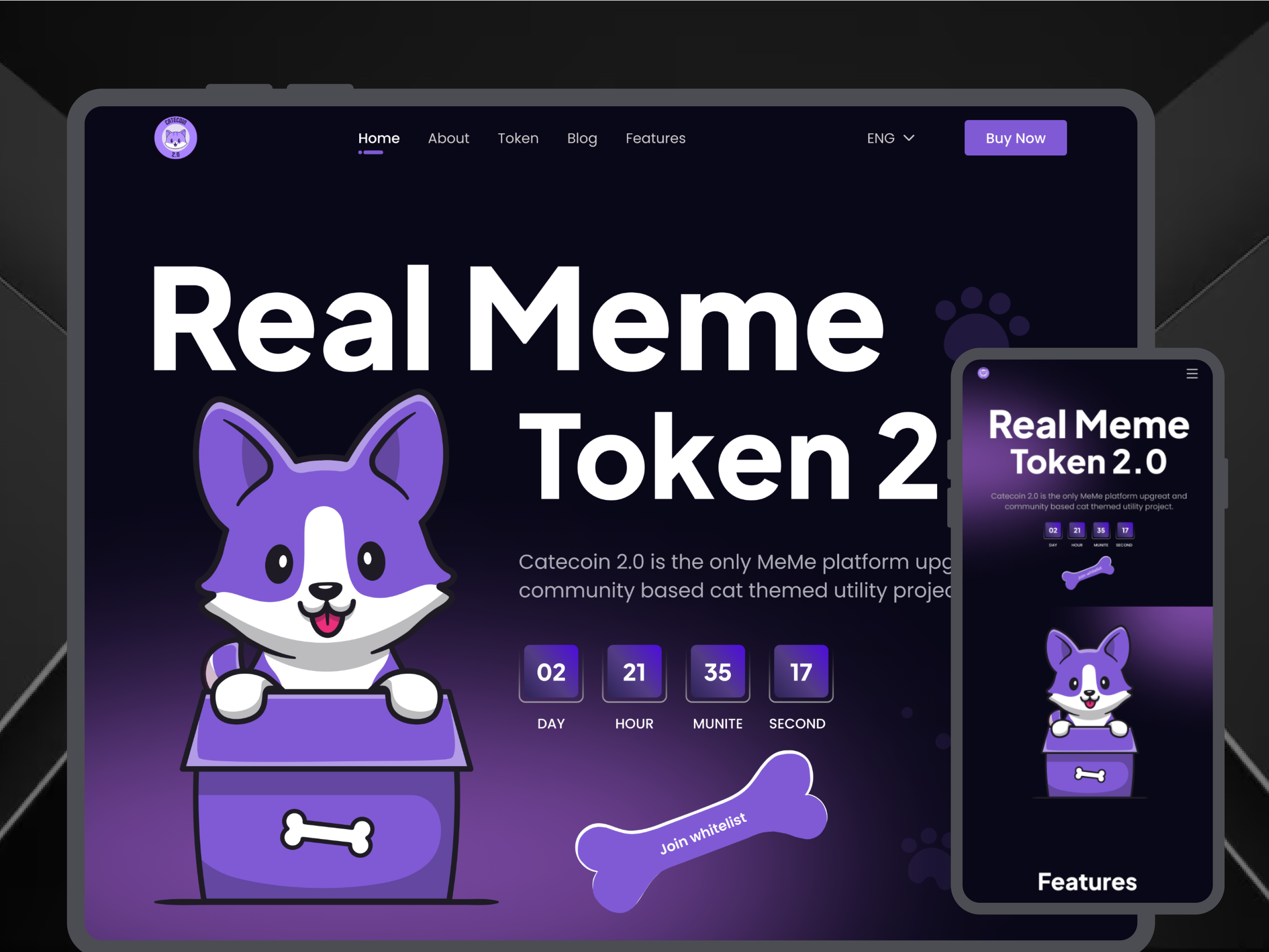 Crypto Meme Coin Website Design - Case Study by Alamgir Hossain on Dribbble