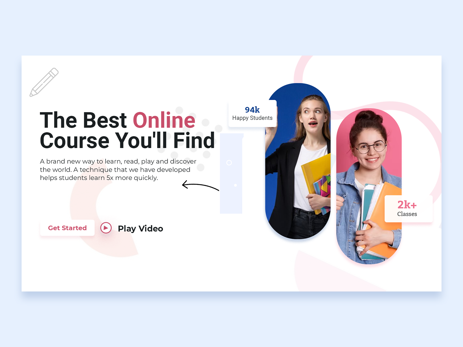 E-learning hero banner by NUSHRAT JAHAN on Dribbble