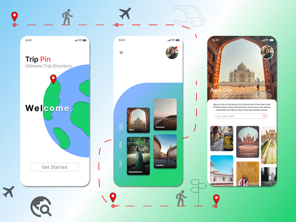 Trip Pin Designs Themes Templates And Downloadable Graphic Elements On Dribbble