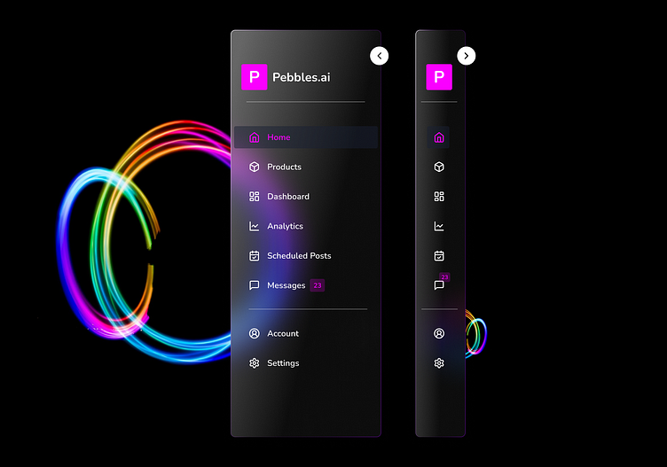 Sidebar Navigation | UI Design by Susmita Rakshit on Dribbble