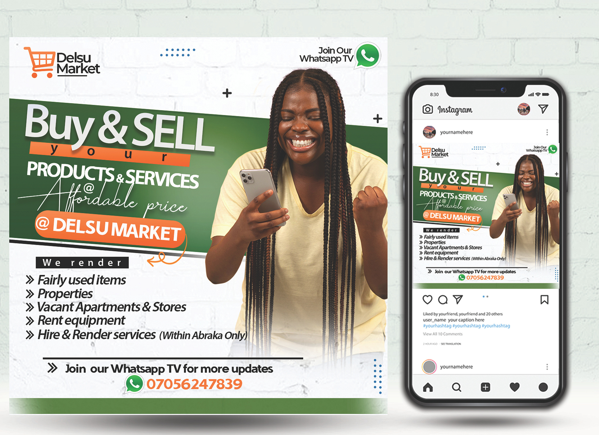 Ad flyer design by Johnson Osagiede on Dribbble