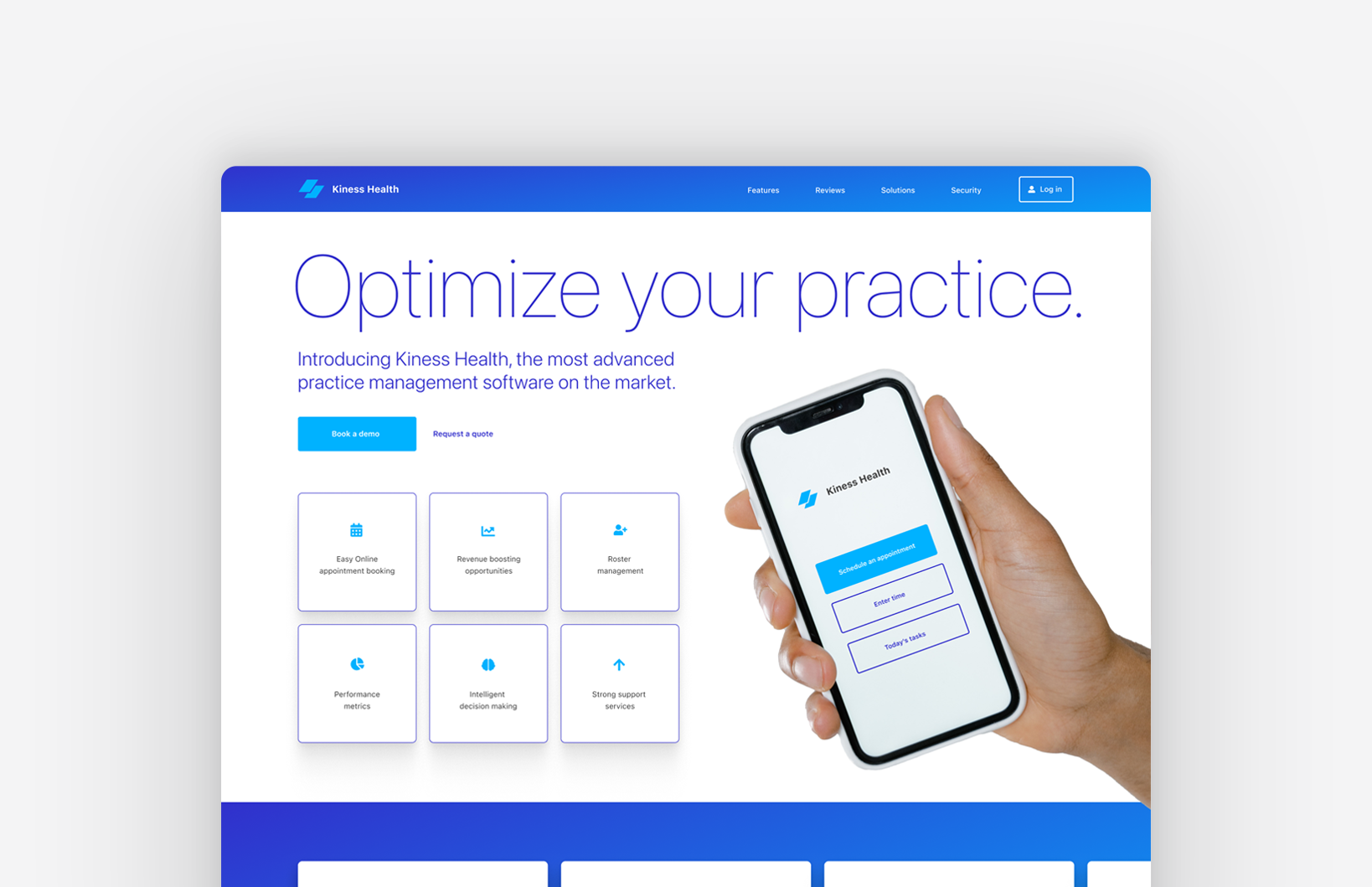 Health practice management software by Paul Altott on Dribbble