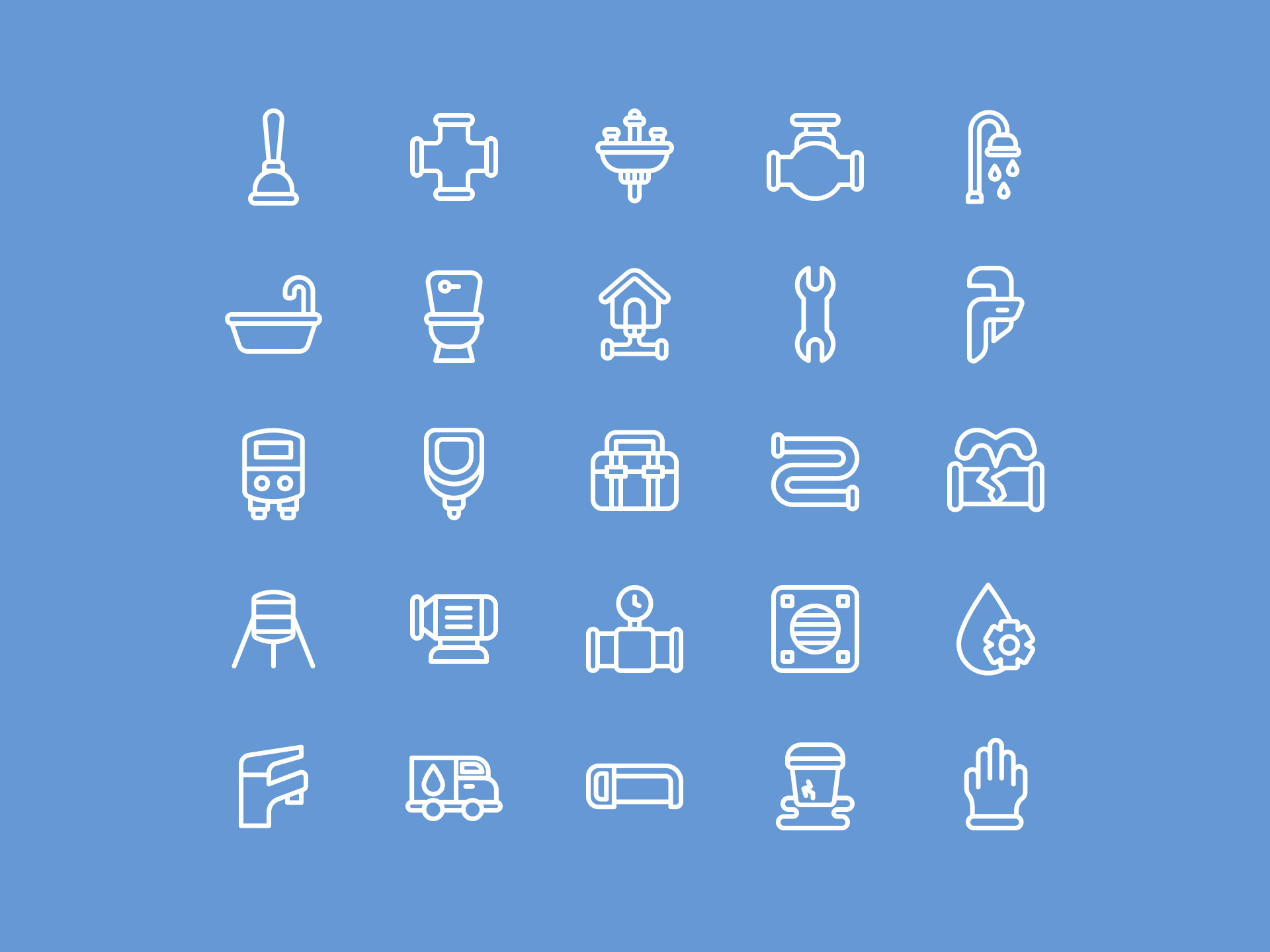 Plumbing Icon Set by Fahrul Saputra on Dribbble