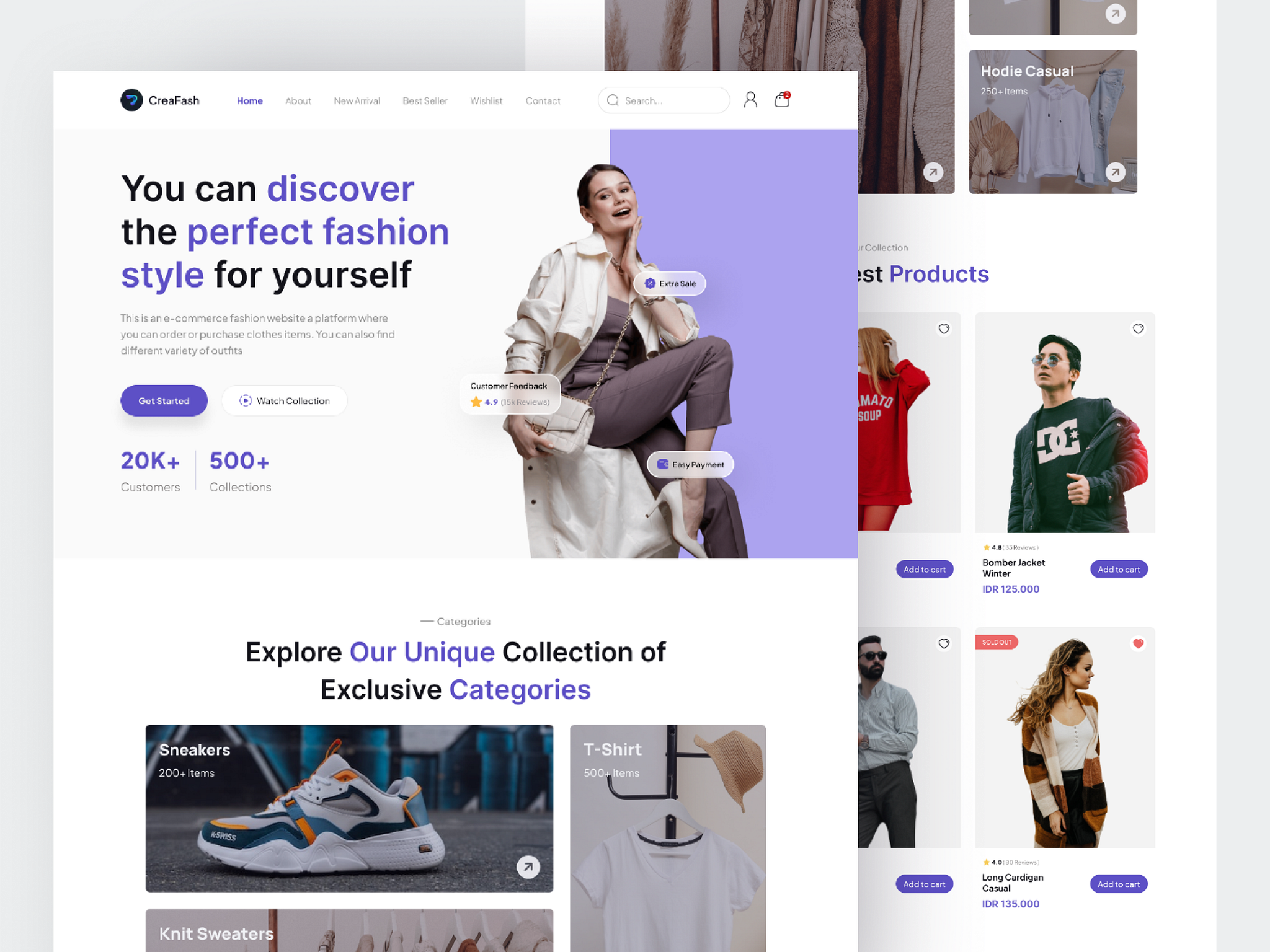 Fashion E-Commerce Website by Virgiawan Listanto for Designcrea Studio ...