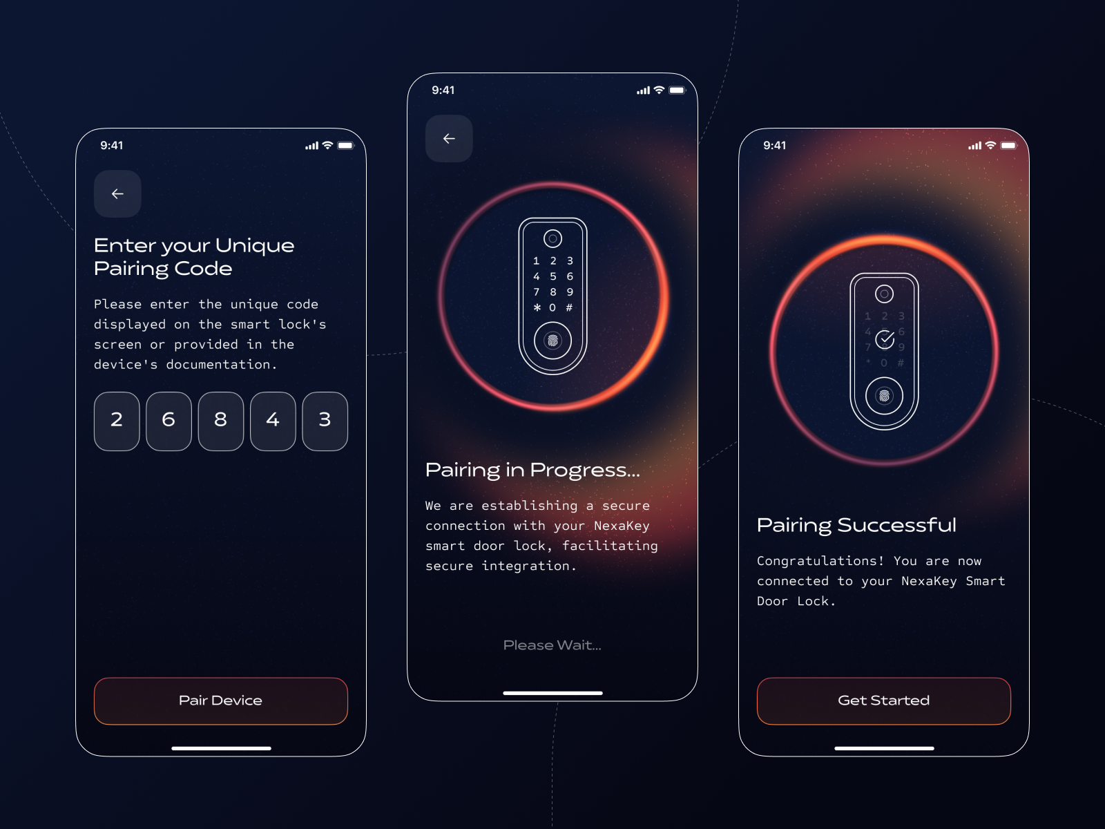 Smart Door Lock Management App by Faith Rosenberg for intent | IoT ...