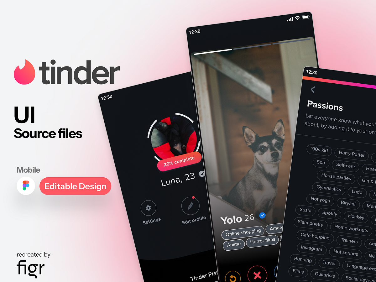 Browse thousands of Tinder images for design inspiration | Dribbble