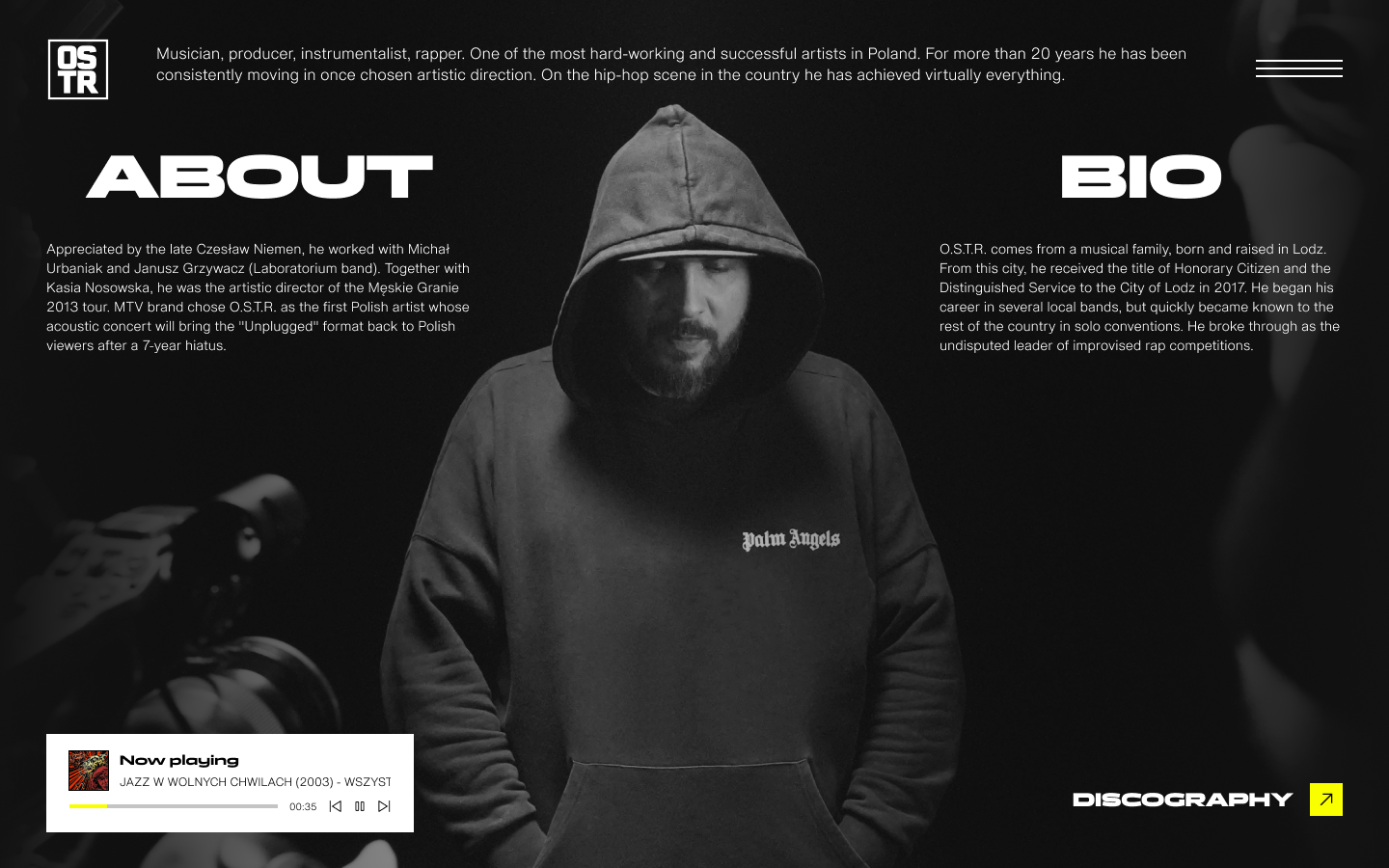 O.S.T.R Landing Page Redesign Concept by Kinga Olszewska on Dribbble