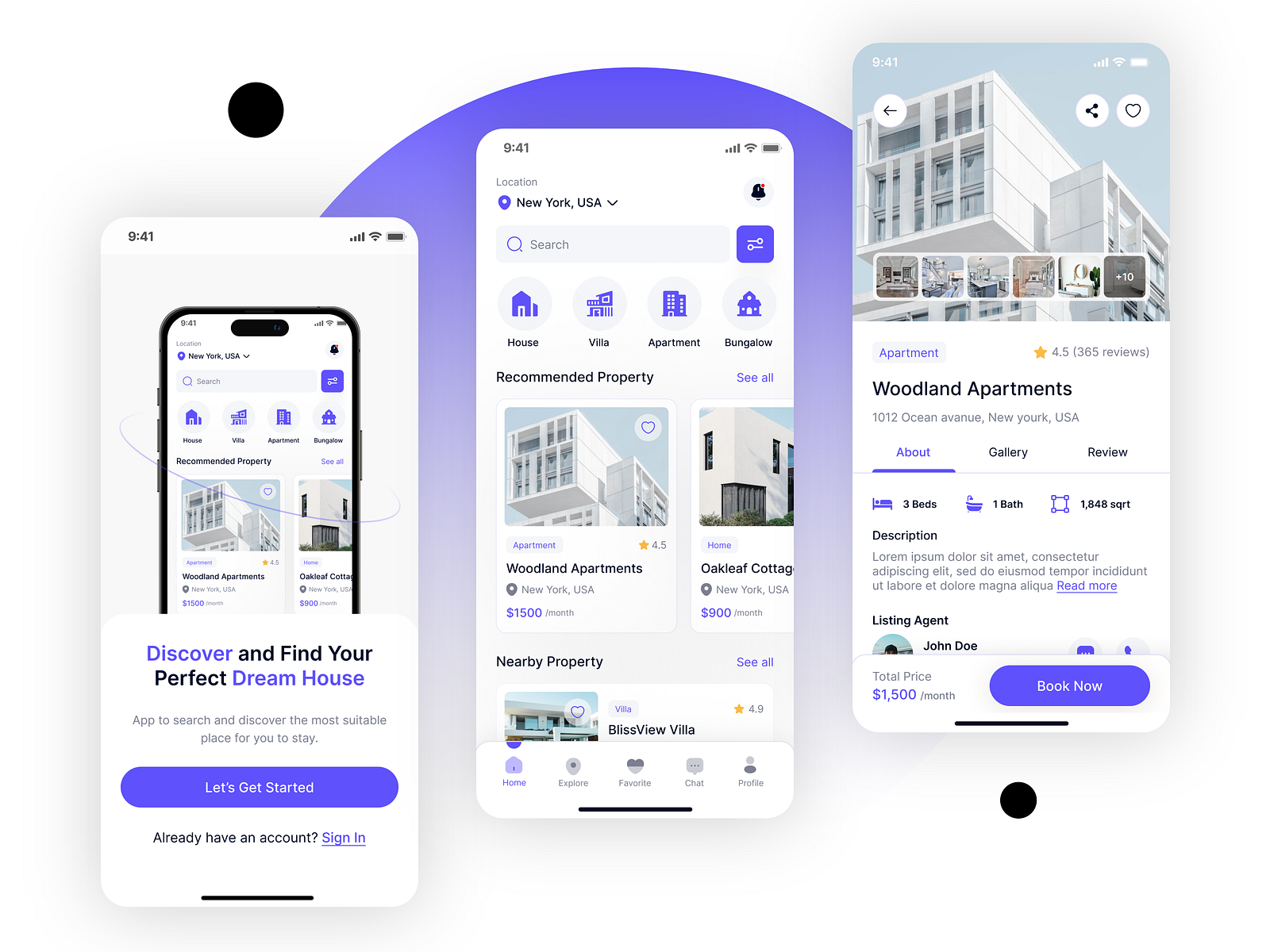 Real Estate Mobile App | Adnroid | IOS App | Figma | UI by ...