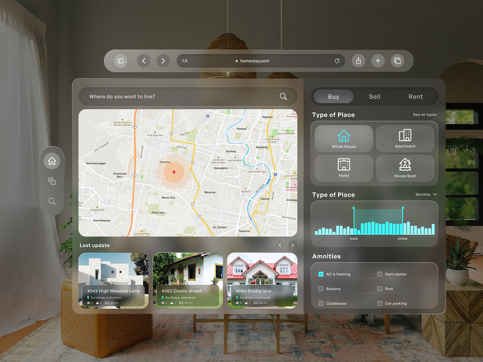 Real Estate UI Concept by shinduarga on Dribbble